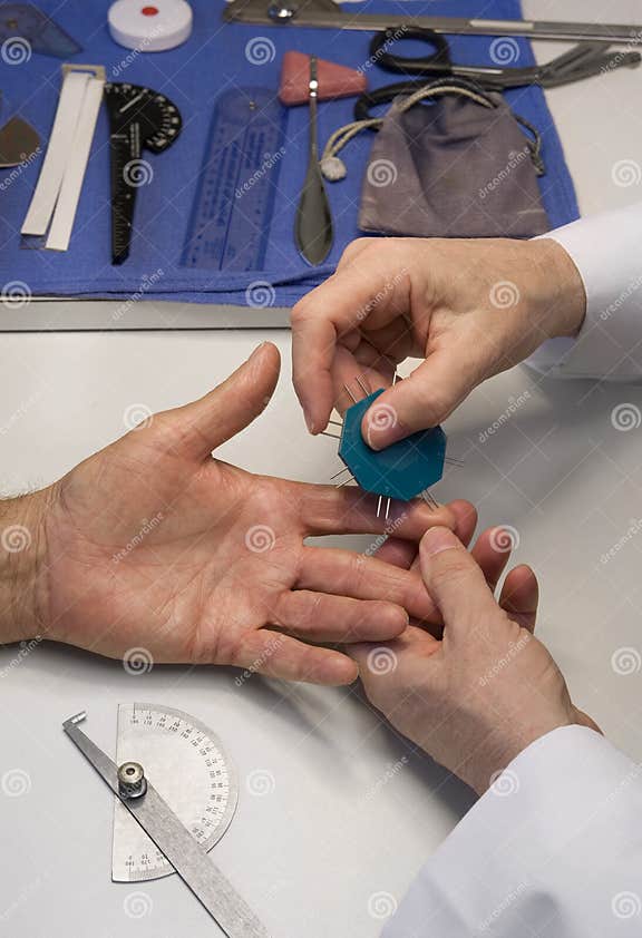 Hand Exam stock photo. Image of medicine, test, doctor - 5839814