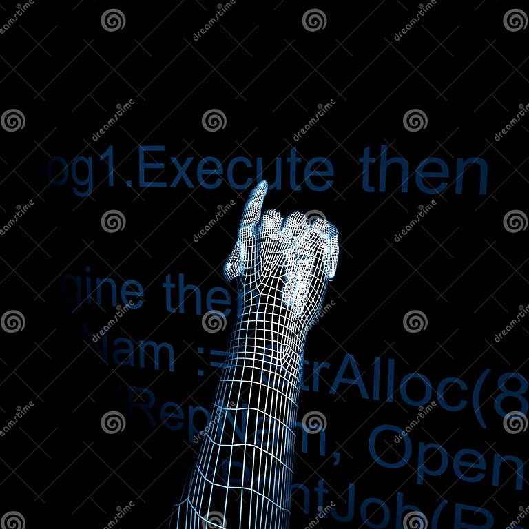 Hand execute stock illustration. Illustration of hand - 5086483