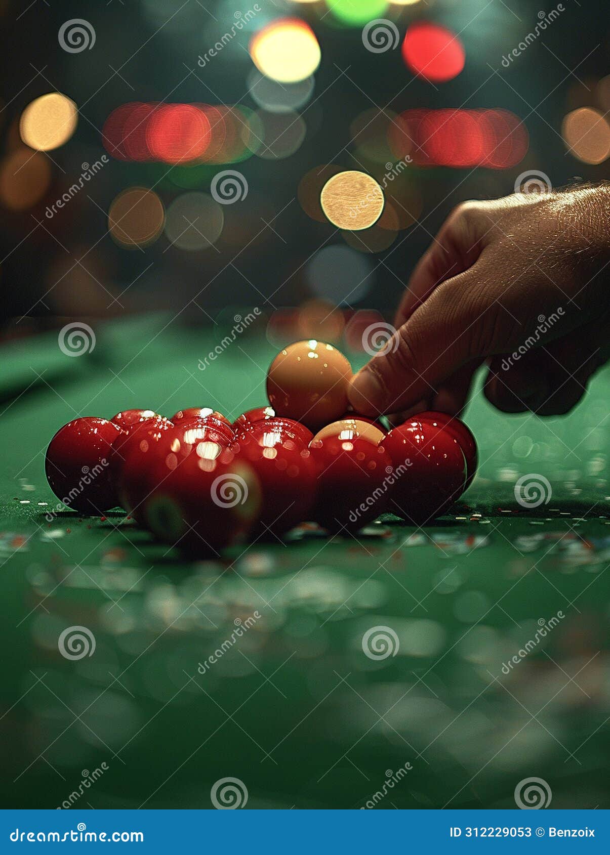 Hand Executing a Perfect Snooker Shot Stock Image - Image of hand ...