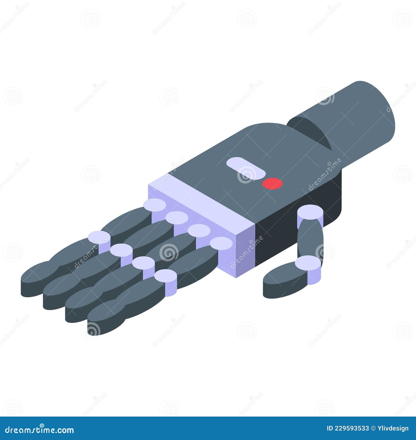 Hand Exoskeleton Icon Isometric Vector. Robot Suit Stock Image ...