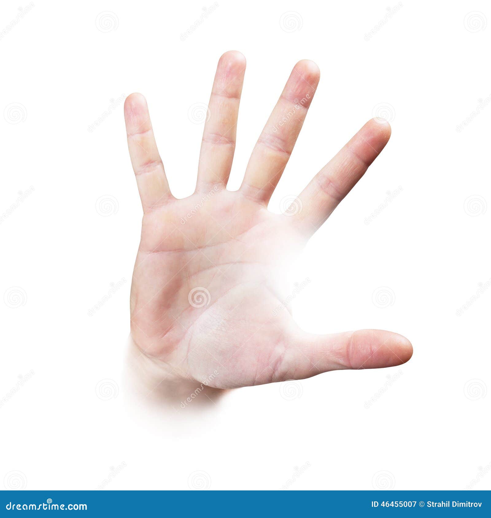 Hand Expressing, Series from One To Five Stock Image - Image of showing ...