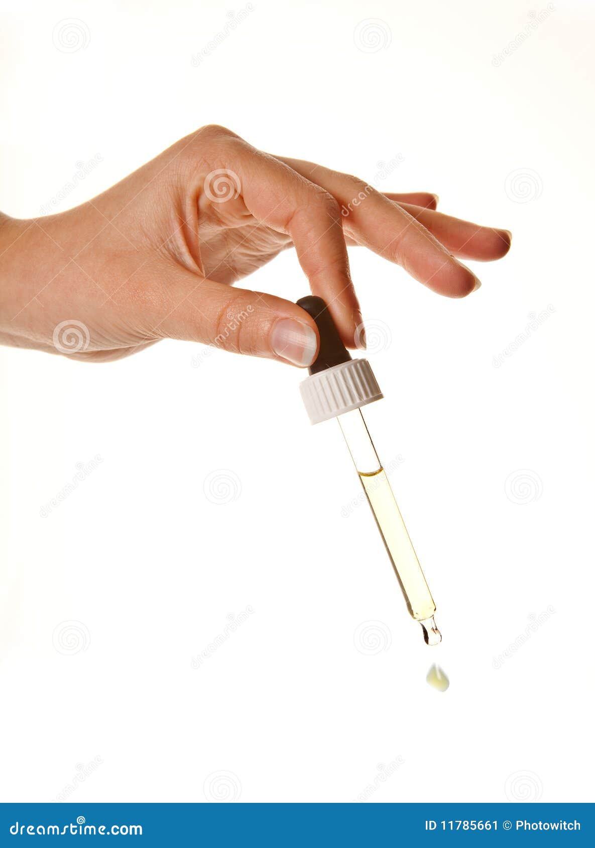 Hand with eyedropper stock image. Image of tool, bottle - 11785661
