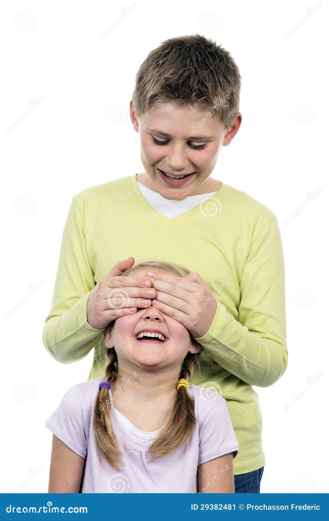 Hand on eyes stock image. Image of face, laughter, brother - 29382481