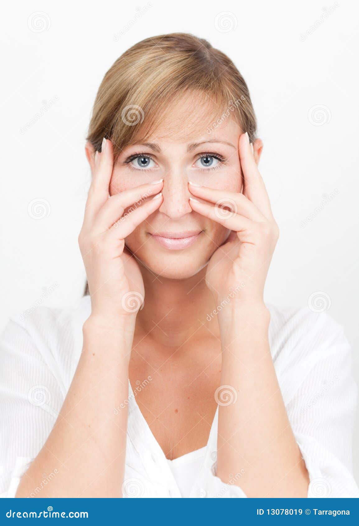 Hand face beauty stock image. Image of happy, healthcare - 13078019