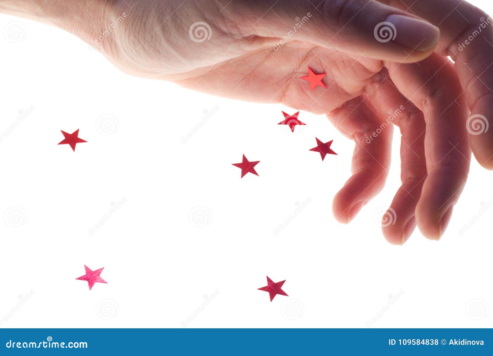 Stars in Your Hands or Magic or Magic Hands Concept Stock Photo - Image ...