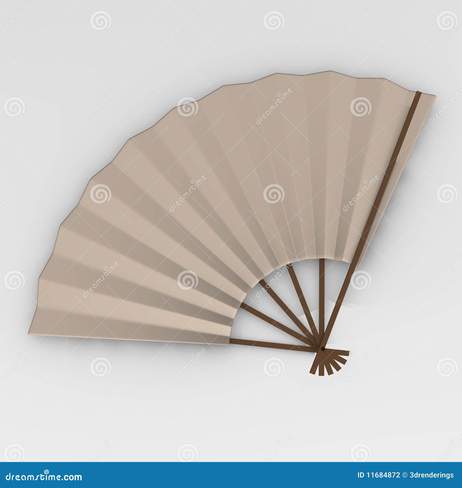Hand fan stock illustration. Illustration of hand, decoration - 11684872