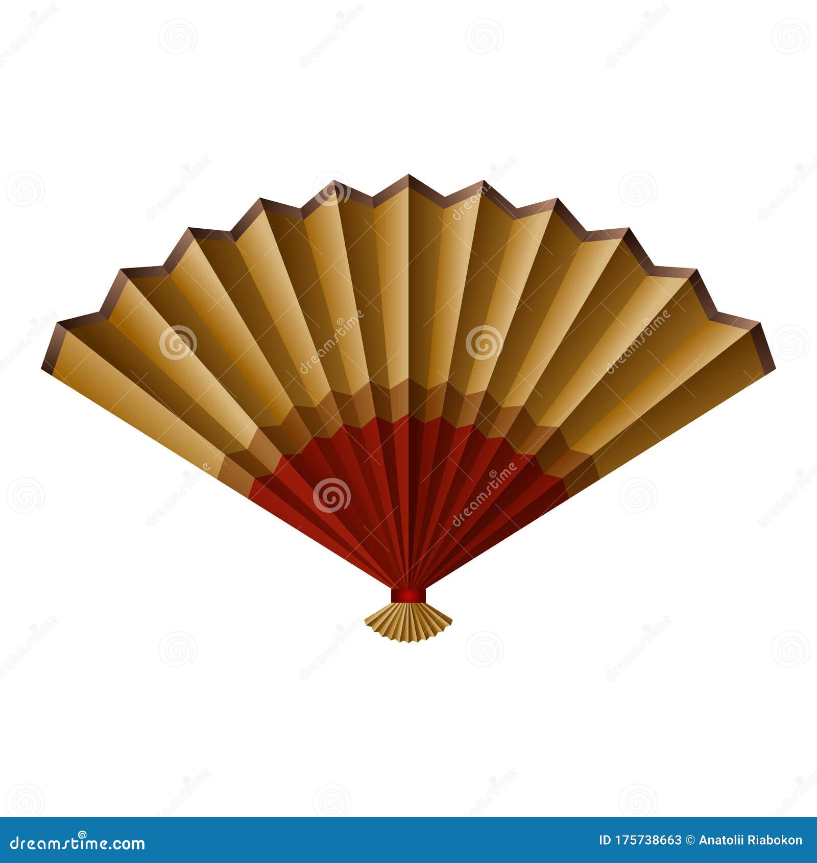 Hand Fan Icon, Cartoon Style Stock Vector - Illustration of beauty ...