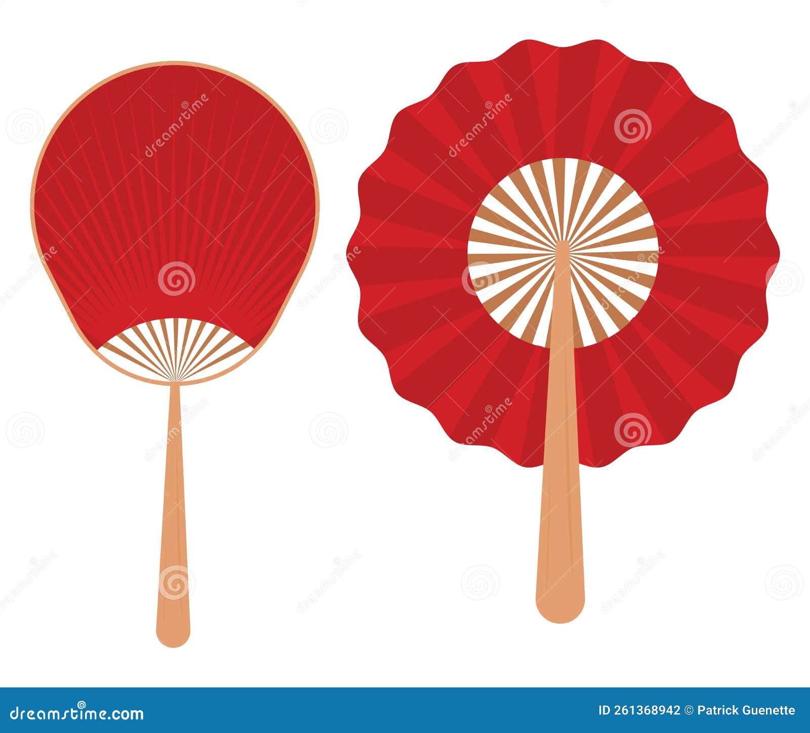 Hand fan, icon stock vector. Illustration of festival - 261368942