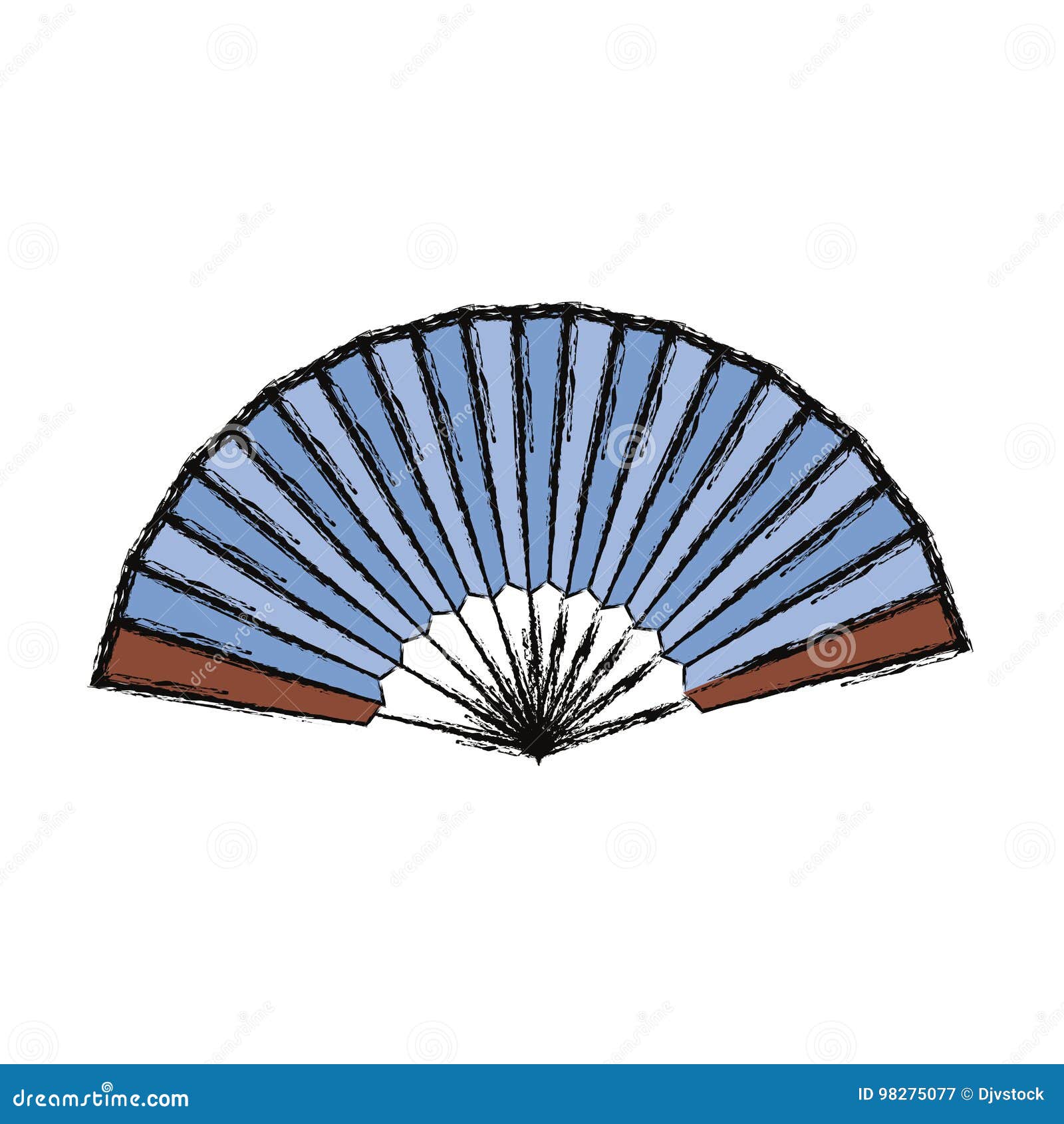 Hand Fan Isolated Vector Illustration Graphic Design Vector ...
