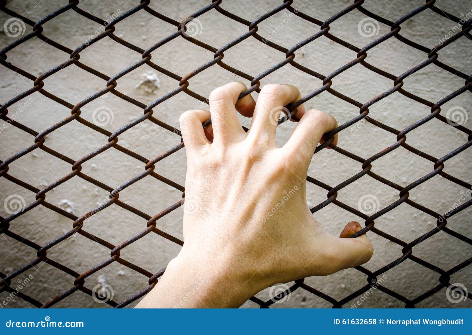 Hand Grasping Metal Fence Stock Photos - Free & Royalty-Free Stock ...