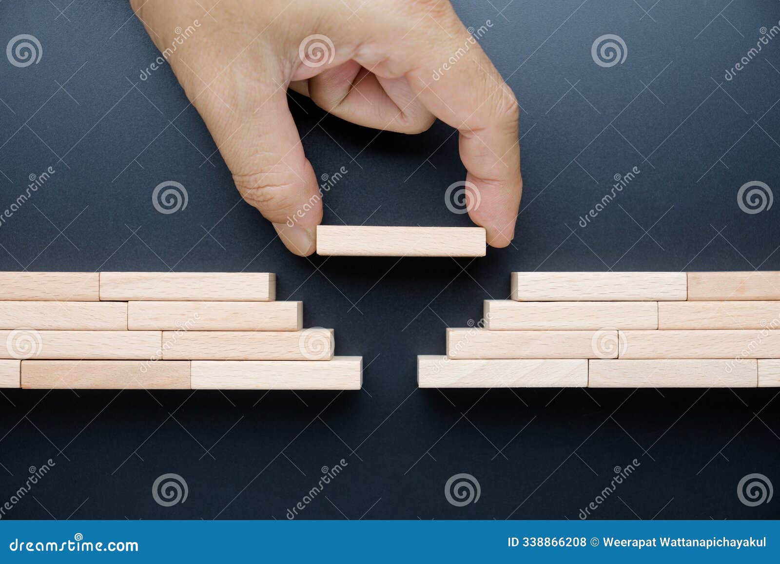 Solve the gap problem stock photo. Image of relation - 338866208