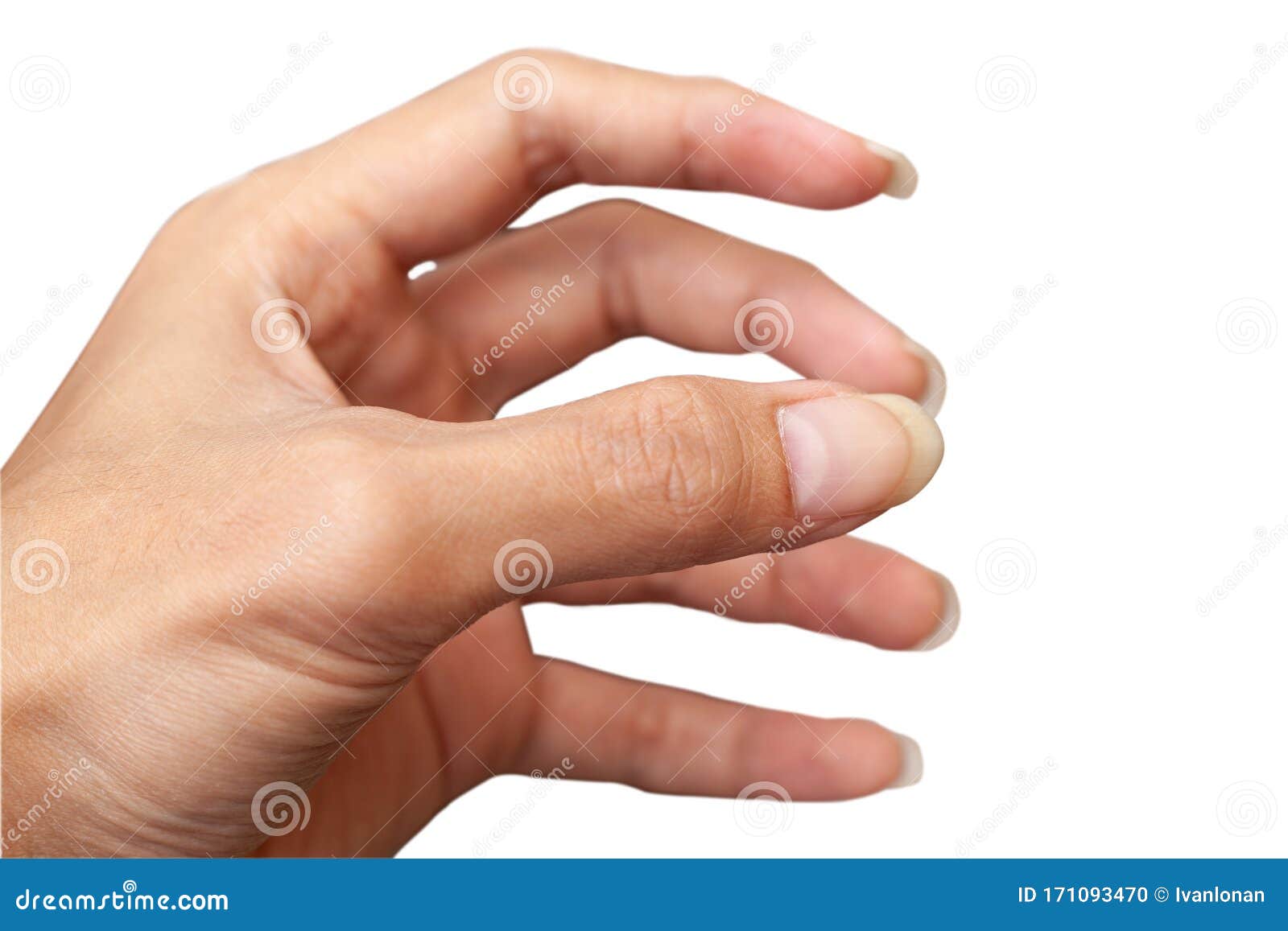 Hand Finger with Long Nail stock photo. Image of isolated - 171093470