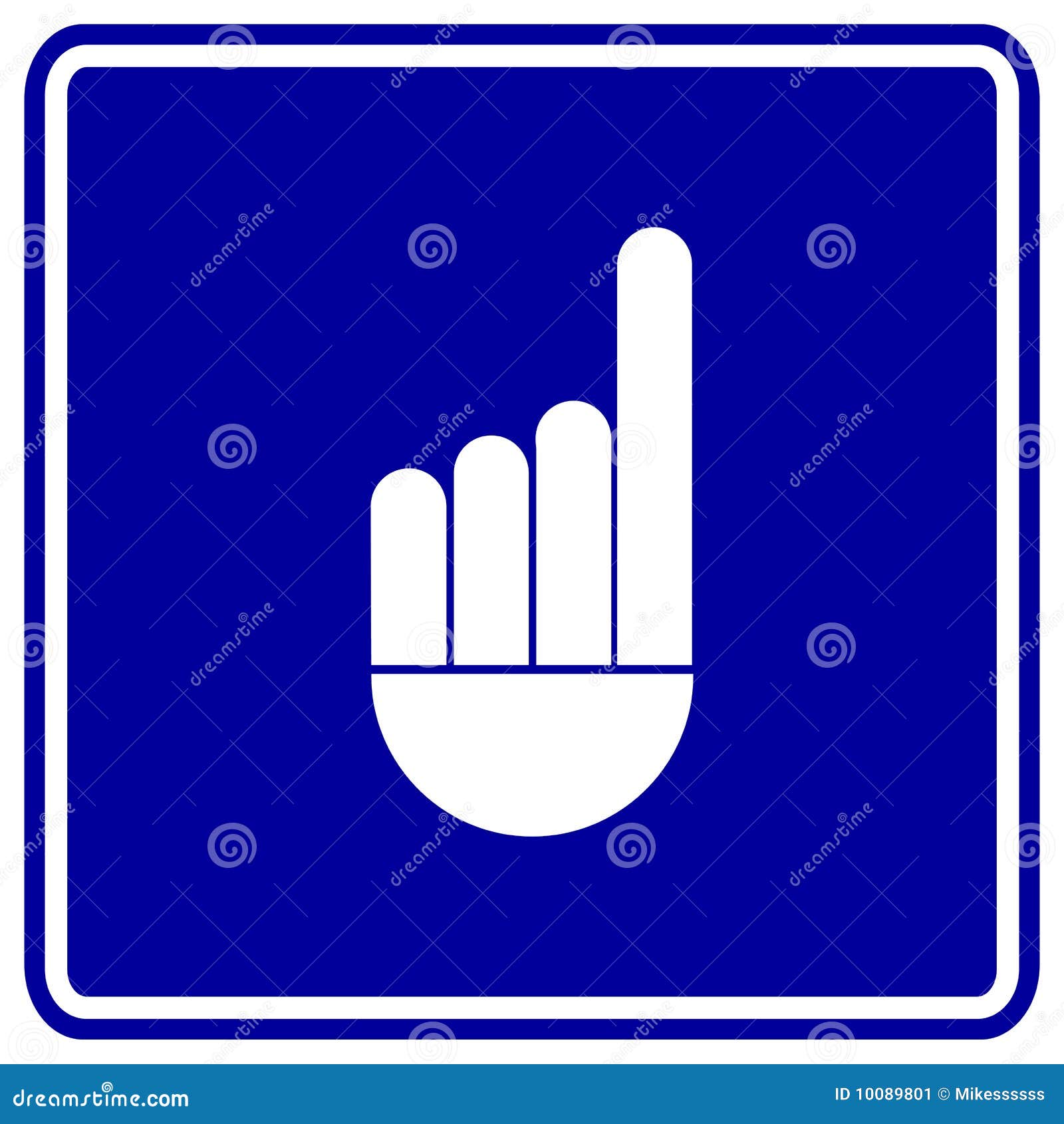 Hand with Finger Pointing Up Vector Sign Stock Vector - Illustration of ...