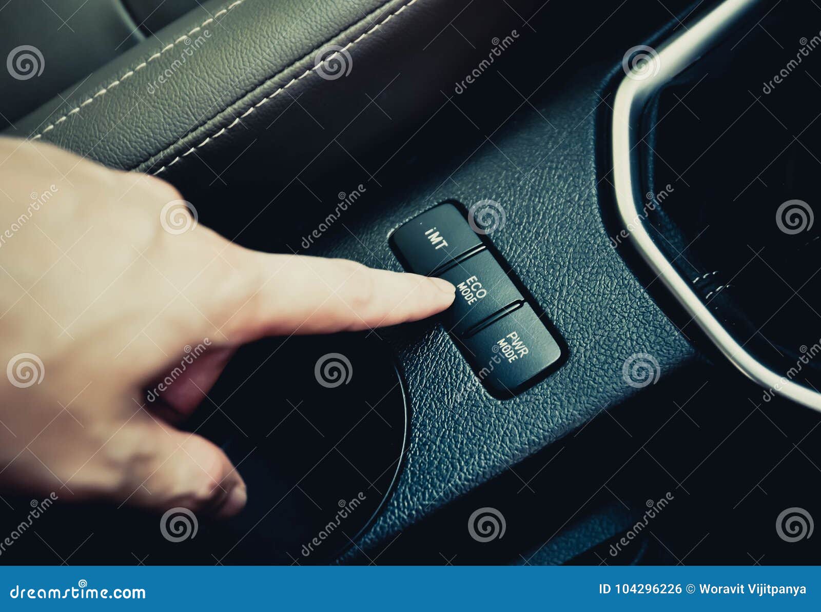 ECO mode button stock photo. Image of detail, equipment - 104296226