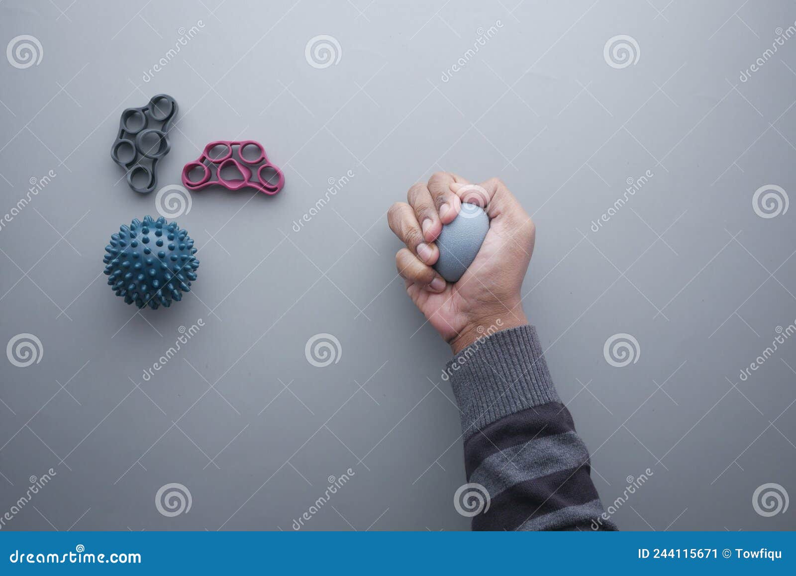 Hand and Finger Strengthening Exercises Stock Image - Image of wellness ...