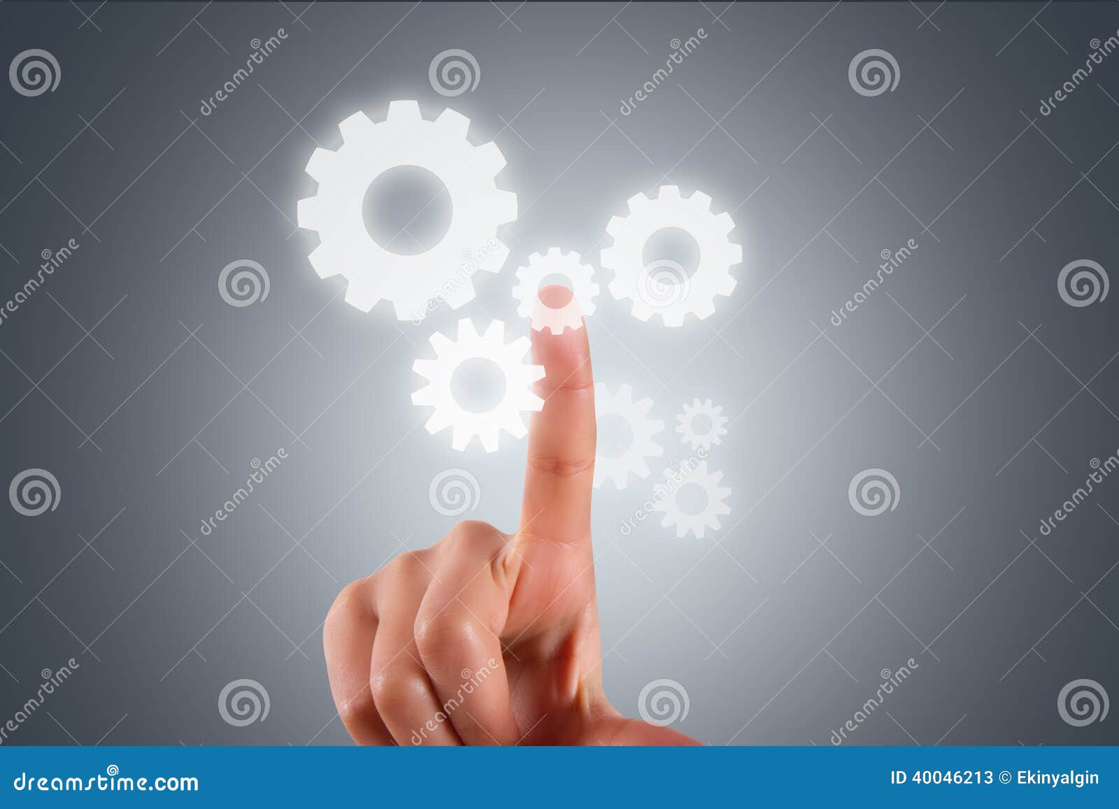 Hand Finger Touching Disks stock image. Image of connection - 40046213