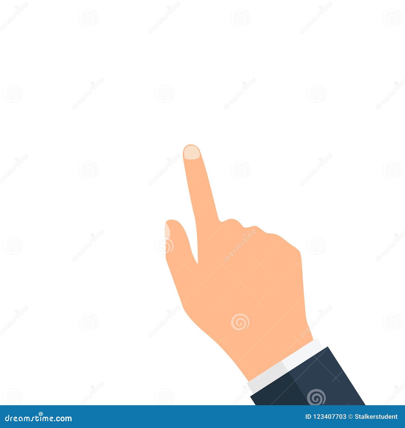 Hand, Finger. Vector Illustration Flat Design EPS. Stock Vector ...