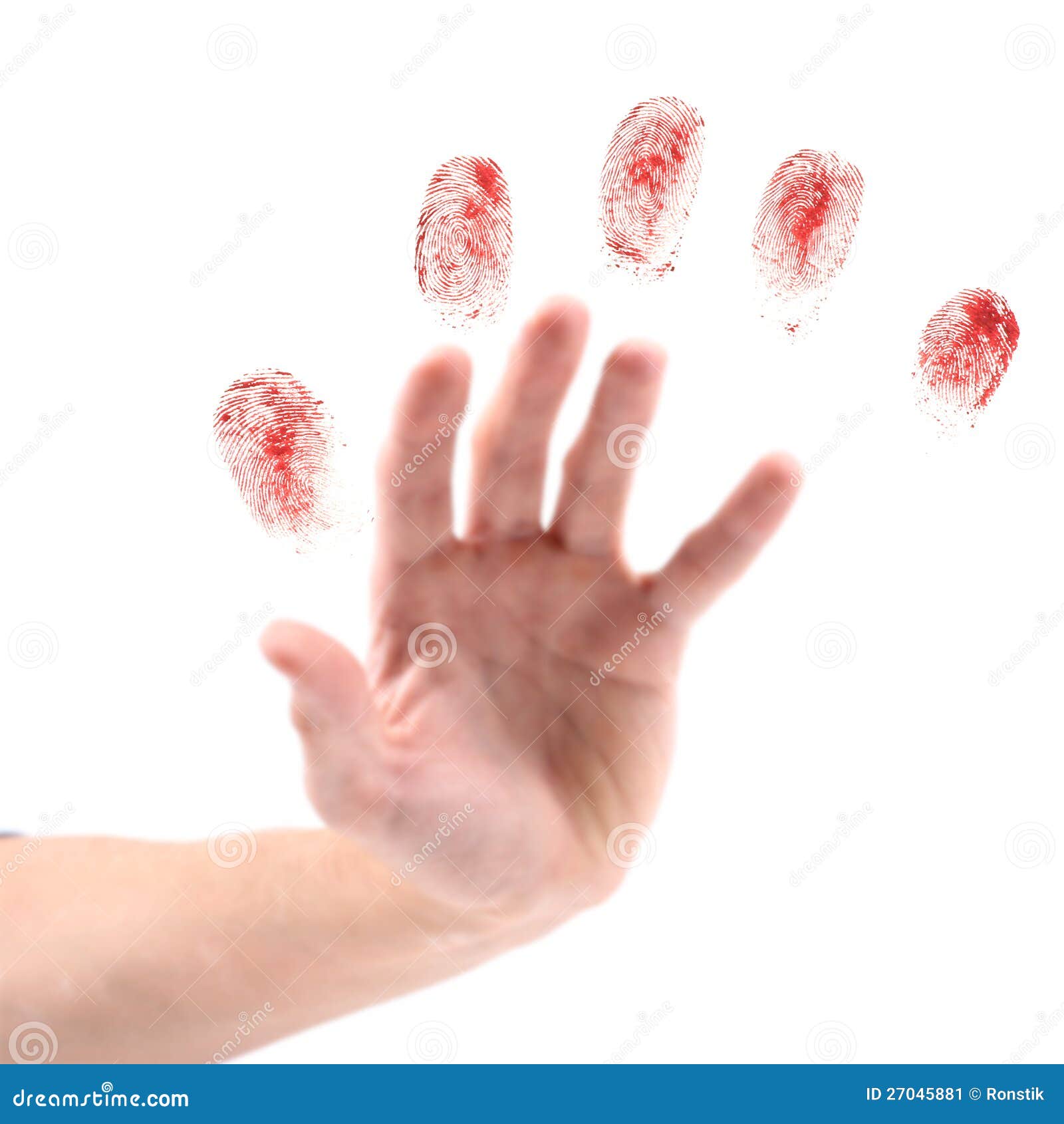 Hand And Fingerprints Royalty-Free Stock Photography | CartoonDealer ...
