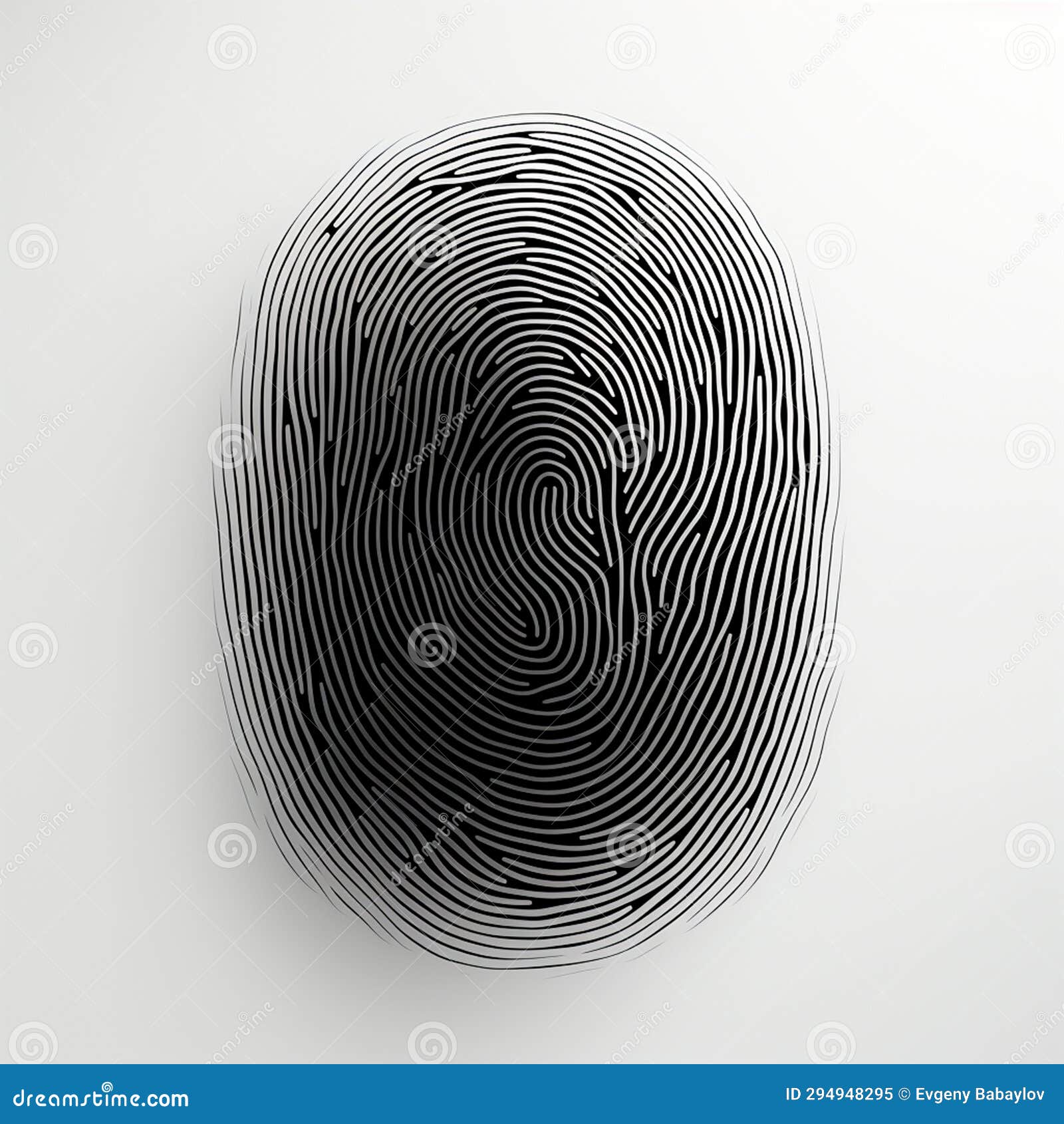 Hand Fingerprints on a White Background - AI Generated Image Stock ...