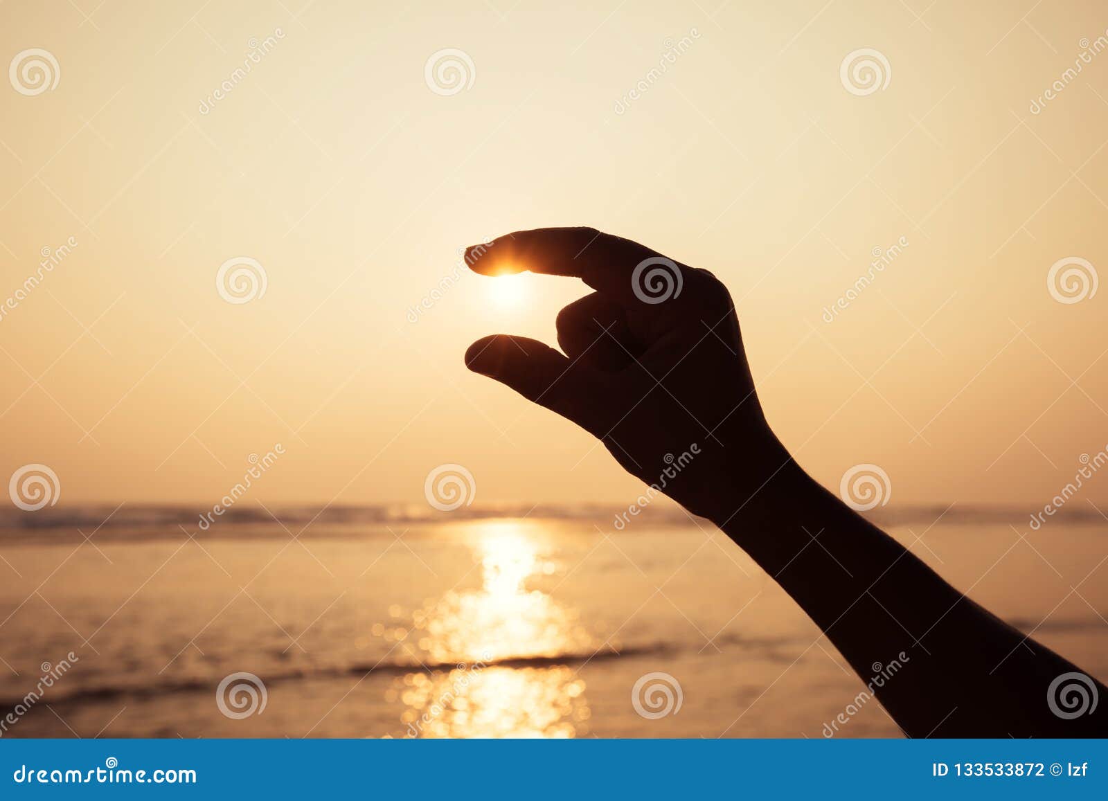 Hand Fingers Caught the Sunset Stock Photo - Image of gesture, peace ...