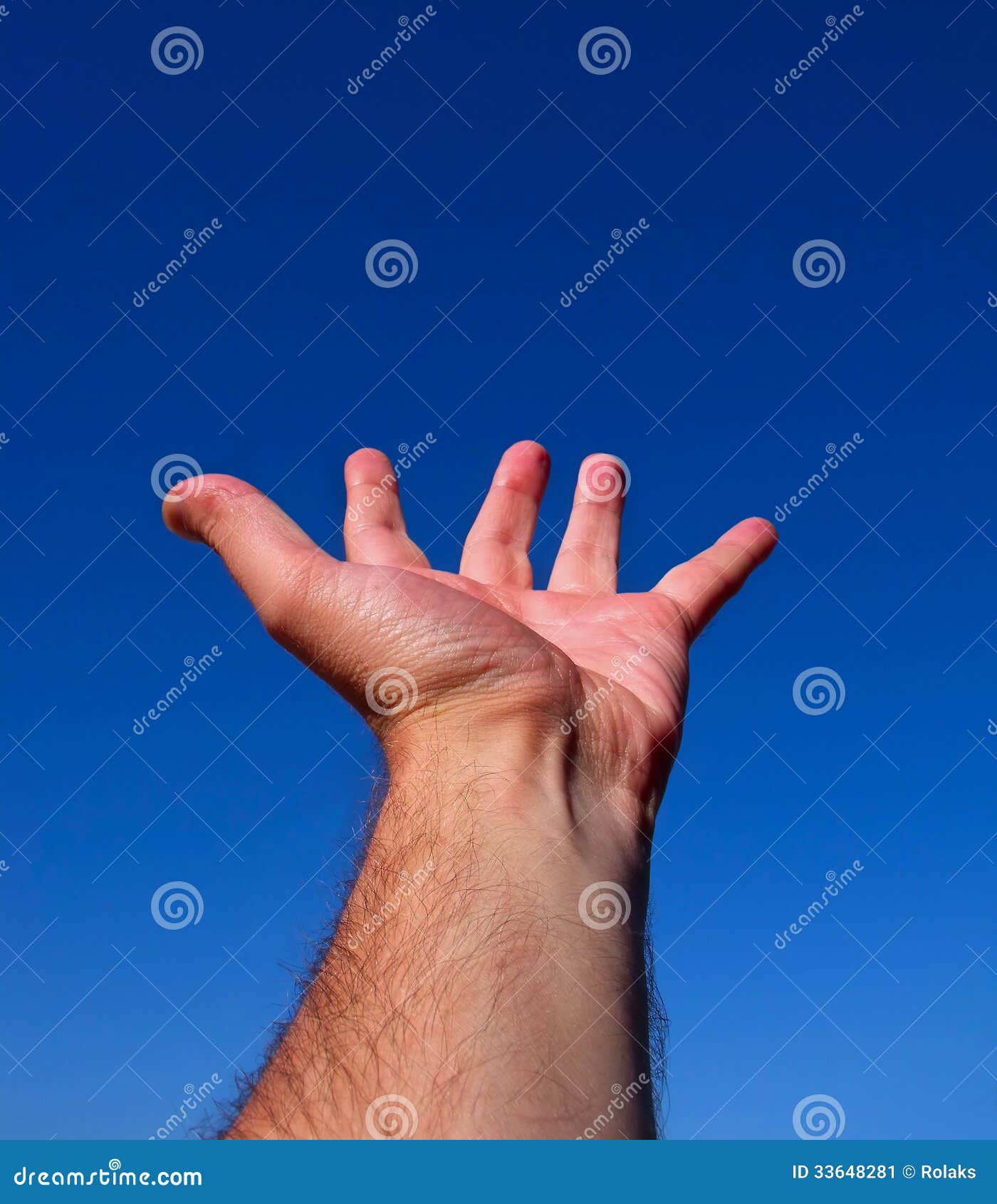 Hand stock image. Image of summer, concept, space, blue - 33648281