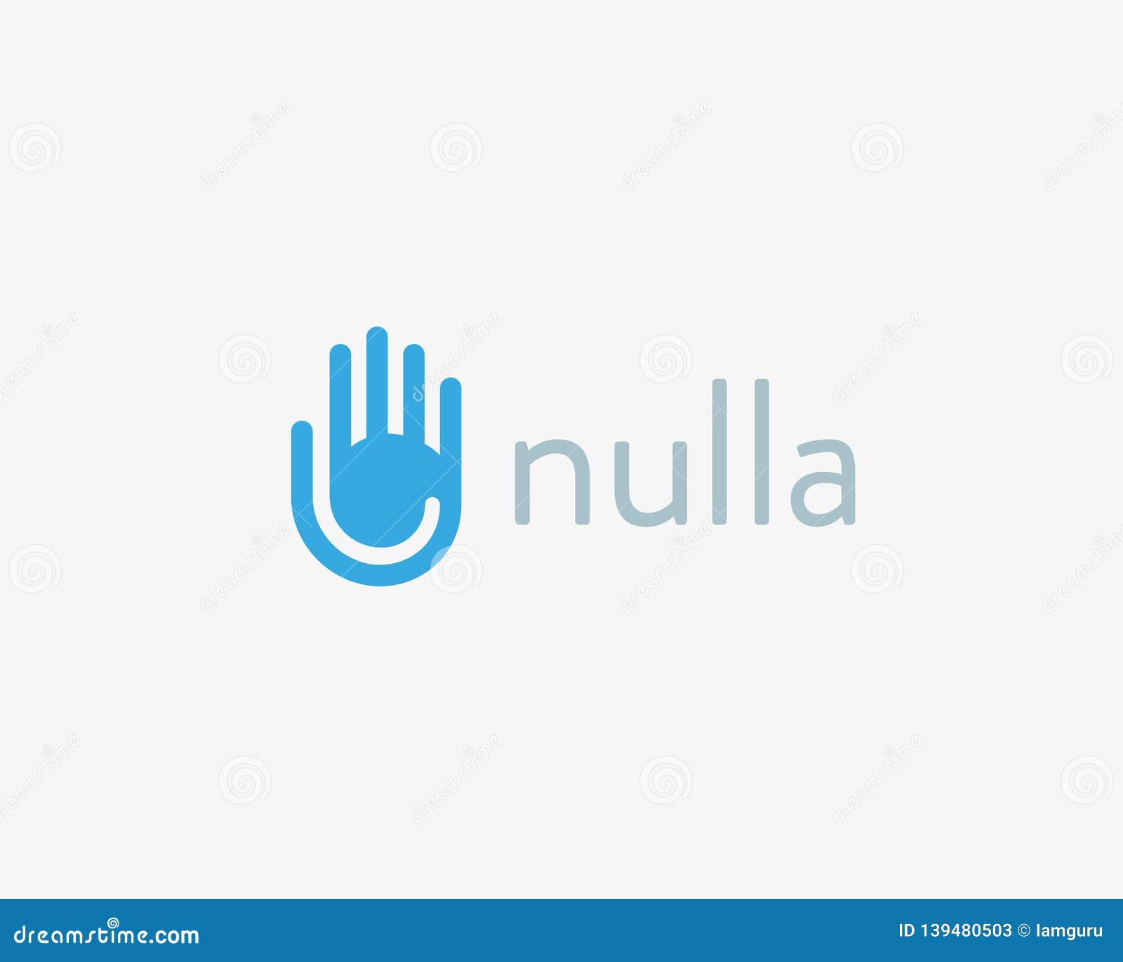 Hand Fingers Vector Logo. Negative Space Smile Logotype ...