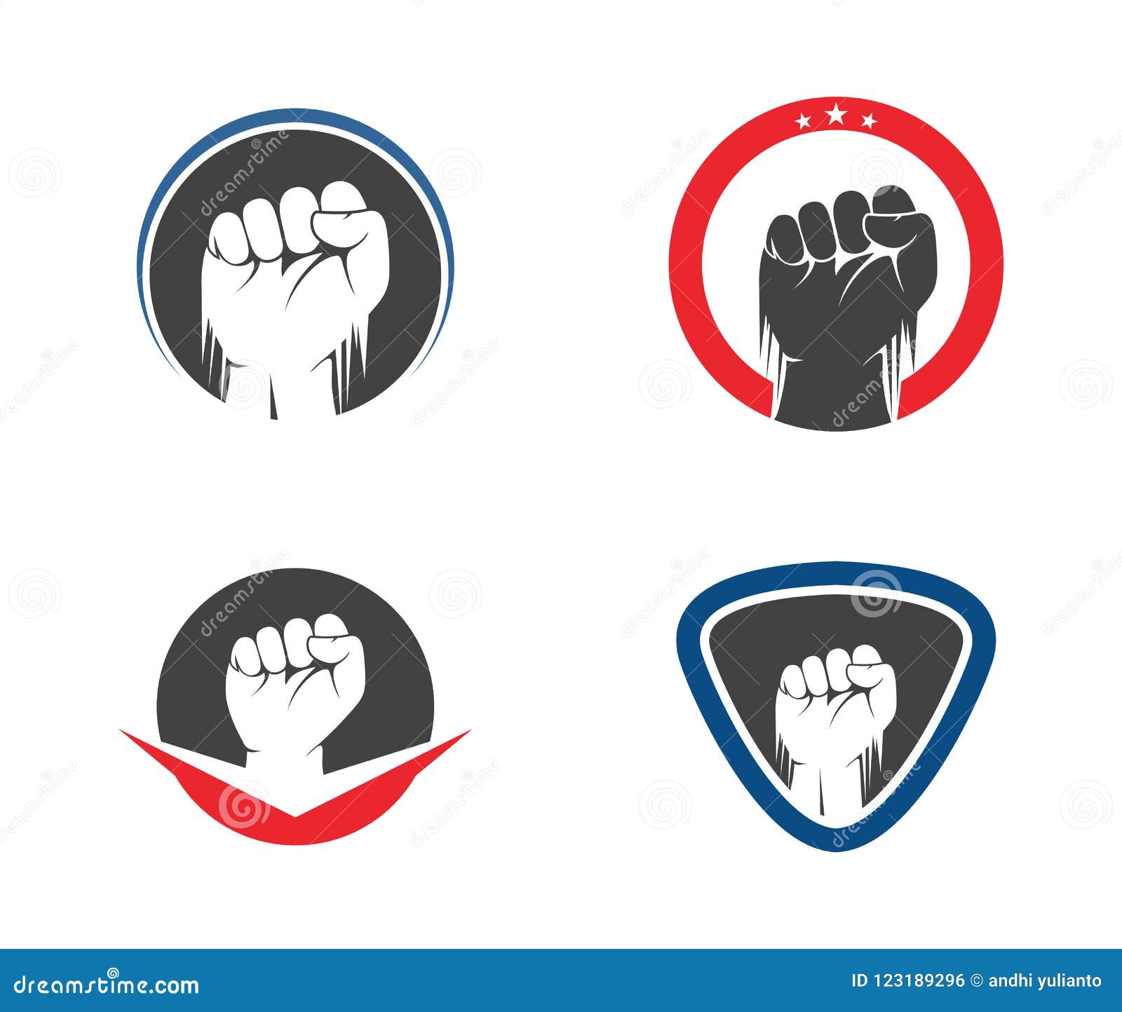 Hand fist logo design stock illustration. Illustration of independence ...