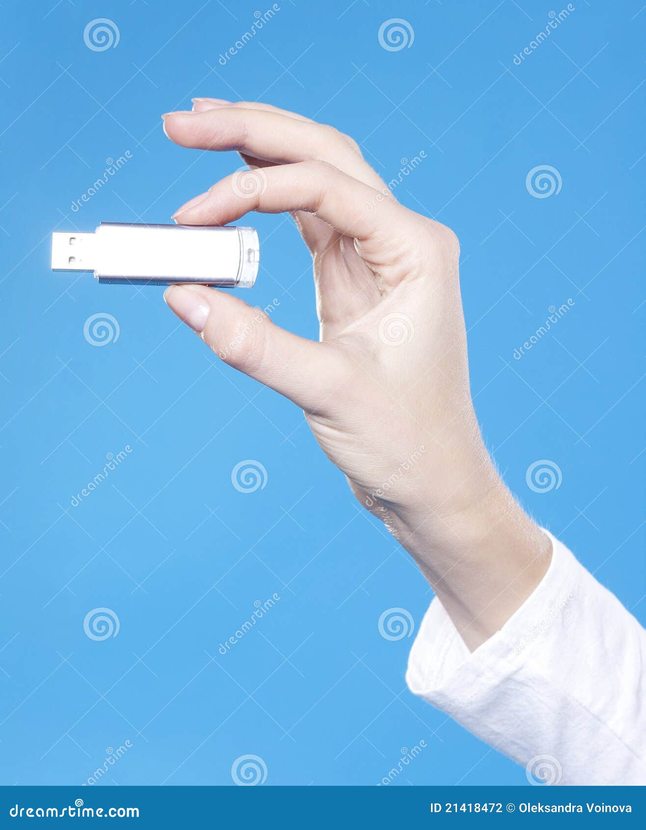 Hand with flash card stock photo. Image of disk, transfer - 21418472