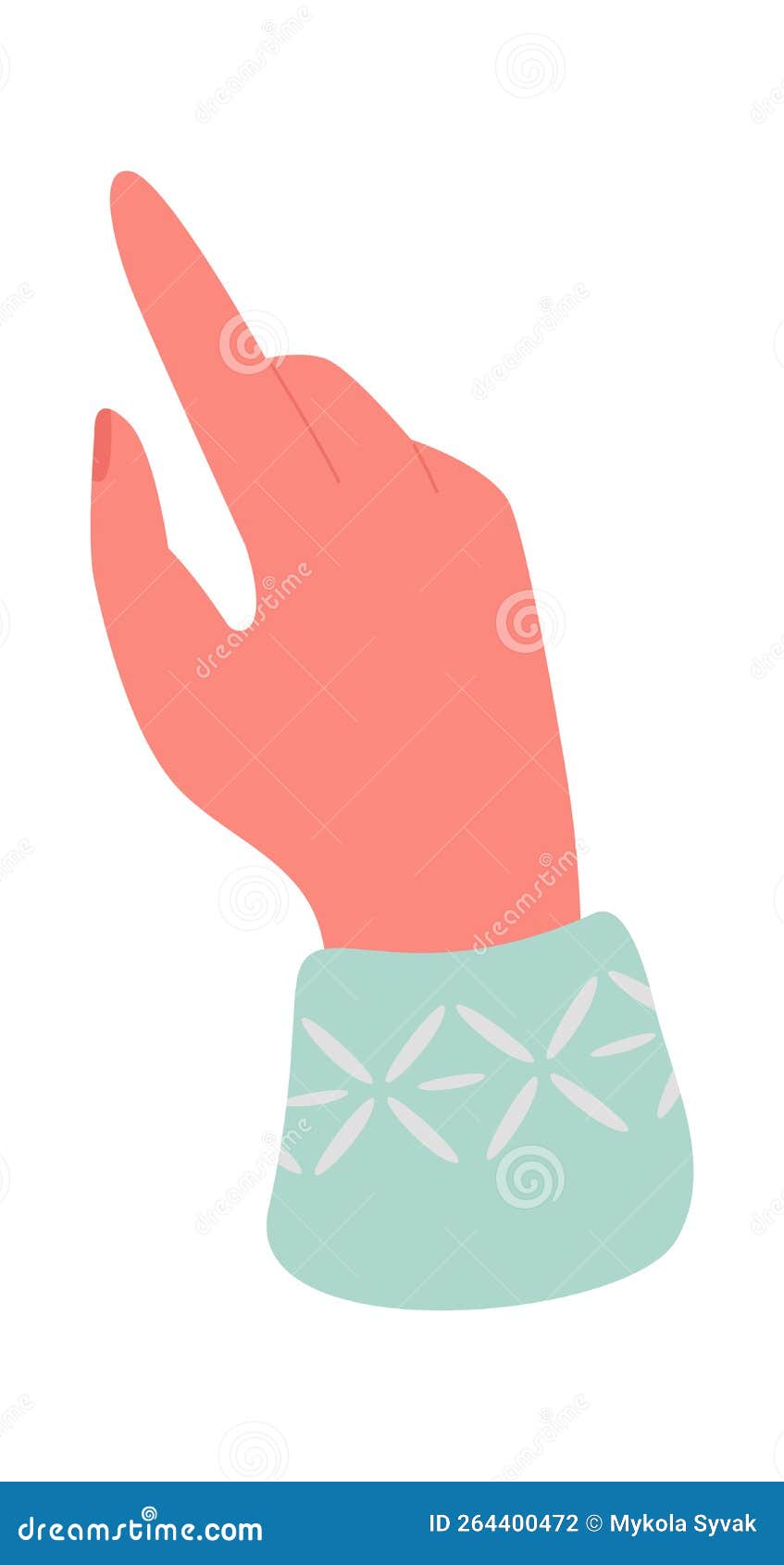 Hand Flat Icon Finger Touch Stock Vector - Illustration of blog, icon ...