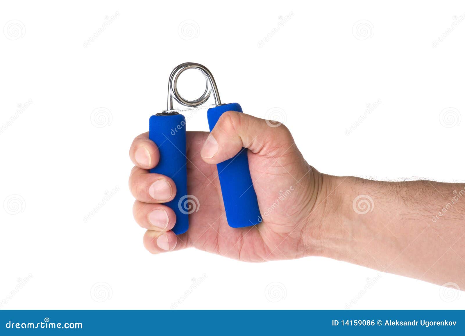 Hand flexor on hand stock photo. Image of health, equipment - 14159086