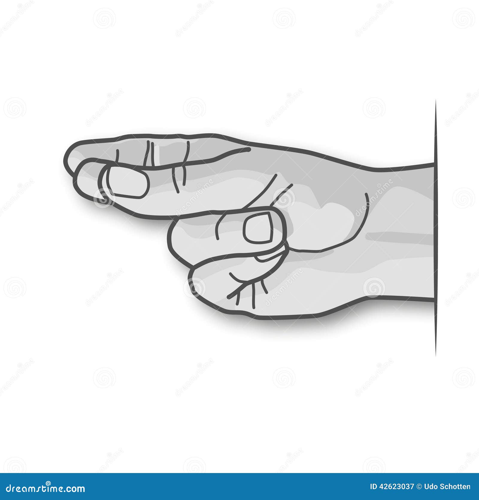 A Hand Flicks in Beat To Music Stock Vector - Illustration of rhythm ...