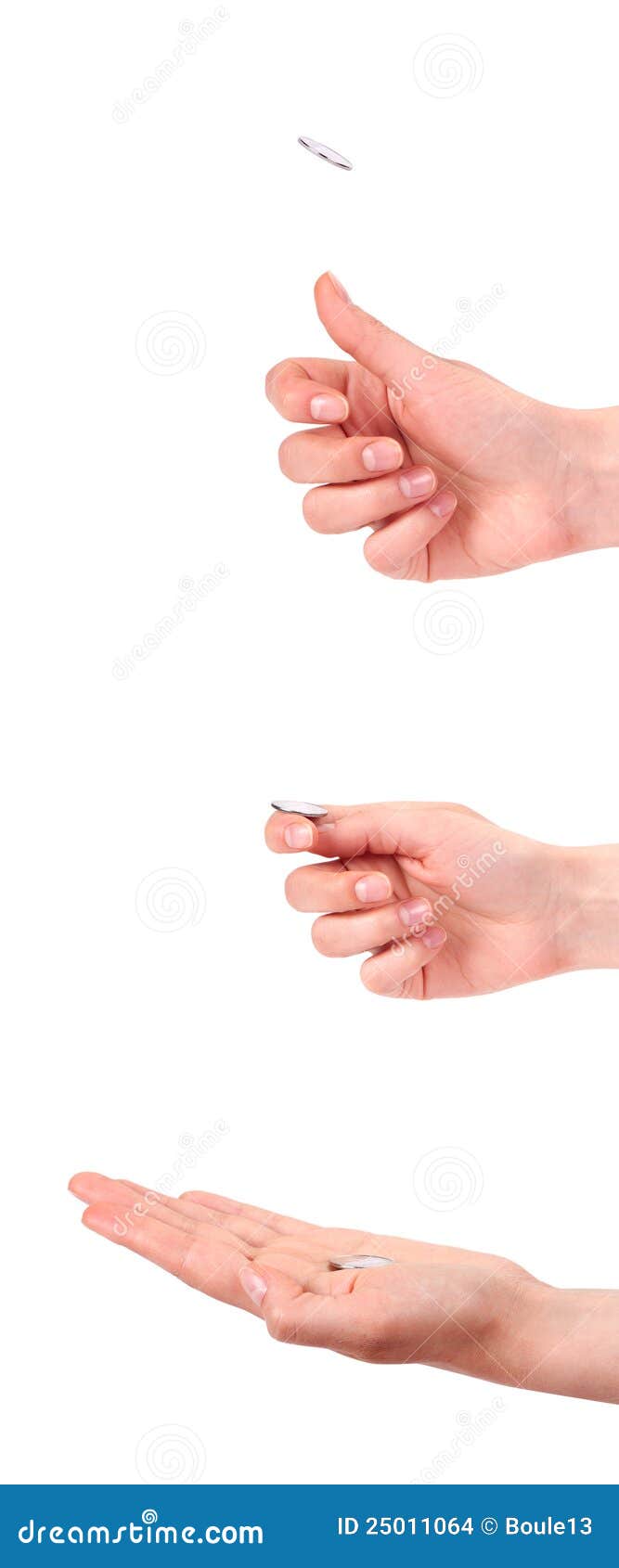 Hand Is Flipping One Of Many Cubes With Questionmarks To Find An Idea ...