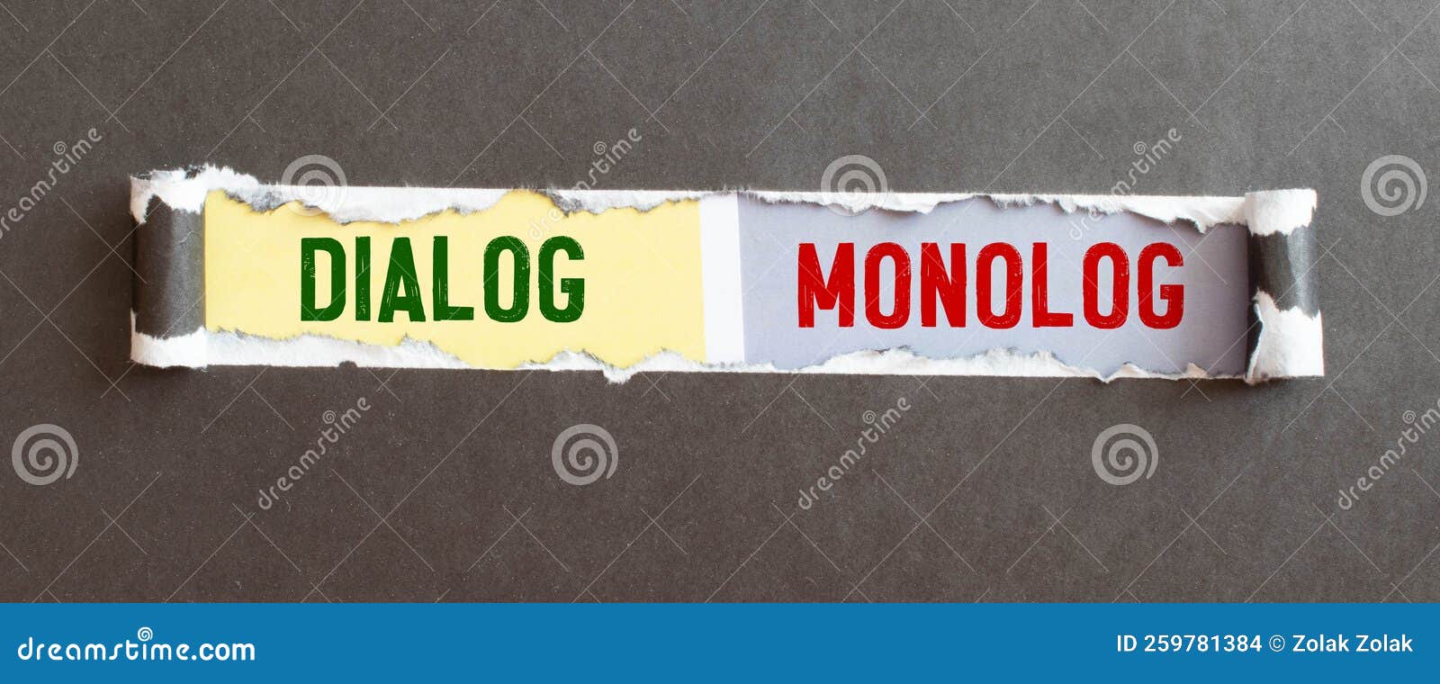 Hand Flips a Dice and Changes the German Word Monolog Dialog Stock ...