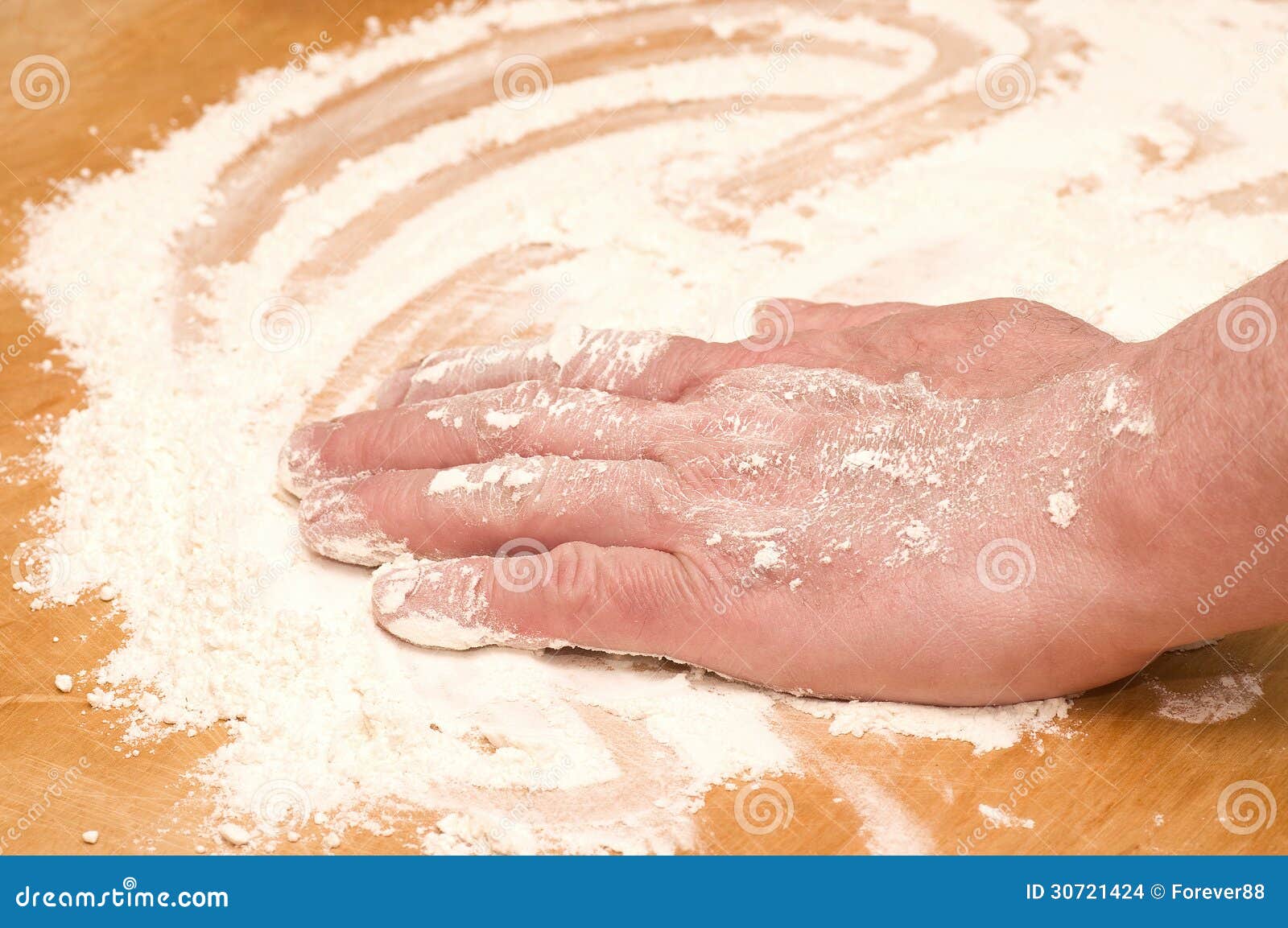 Hand and flour stock photo. Image of ingredient, bread - 30721424