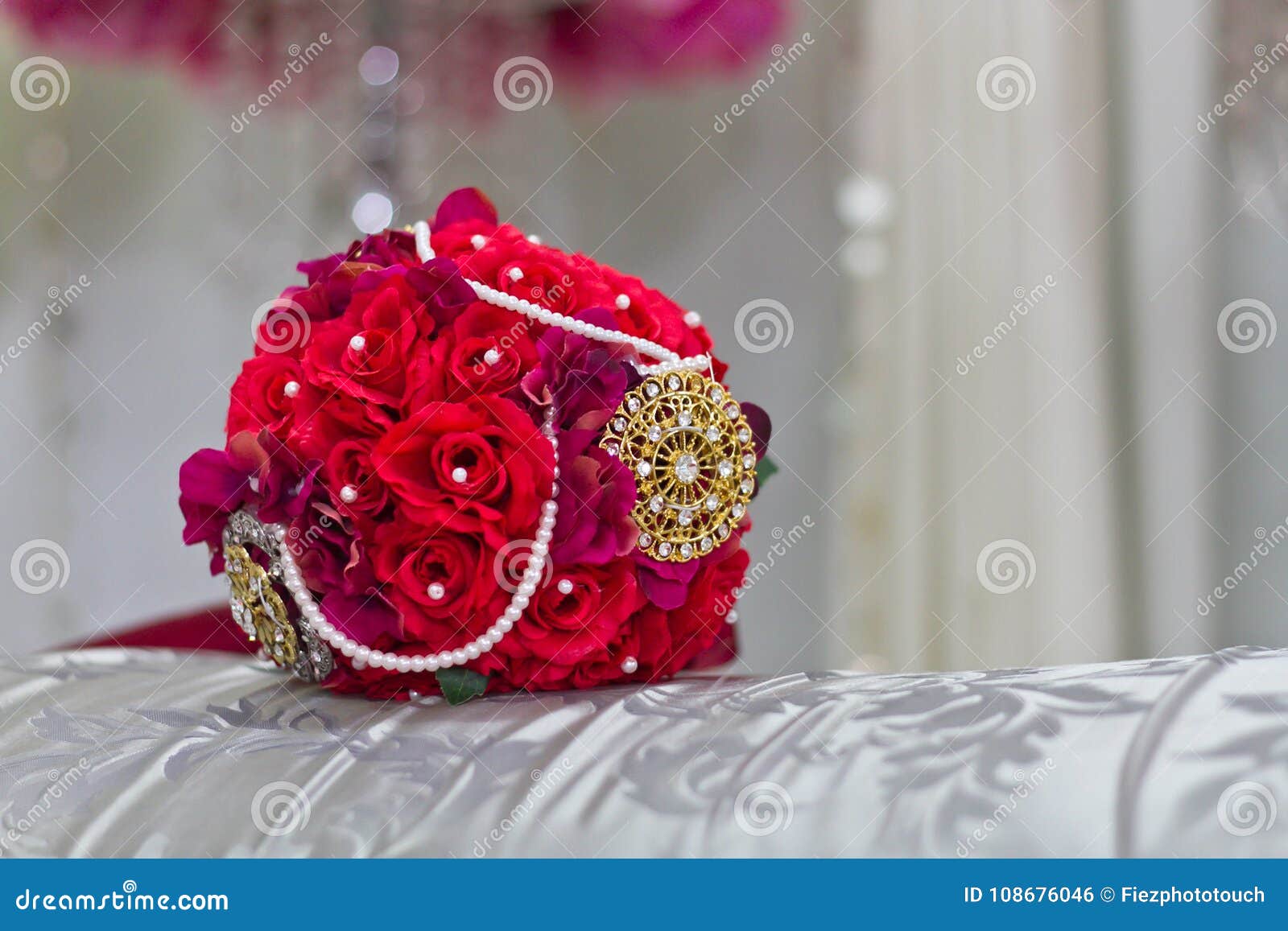 Hand flower for wedding stock photo. Image of female - 108676046