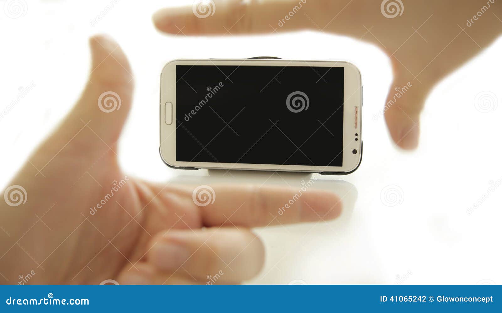 Hand Focus on Mobile Phone Concept Stock Photo - Image of cell, video ...