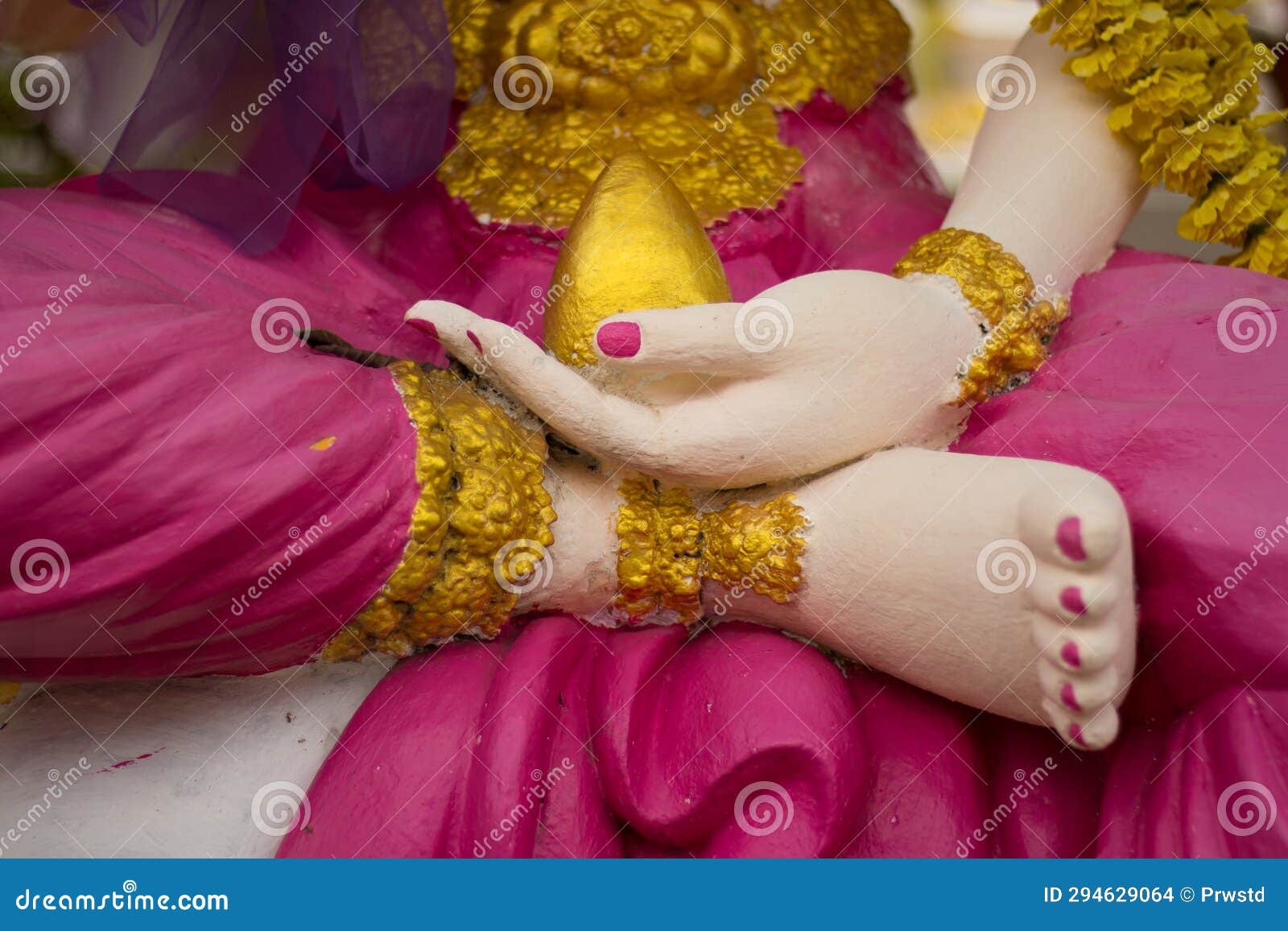 Brahma Statue In The Public Forest Temple. Brahma Is A Creator God In ...