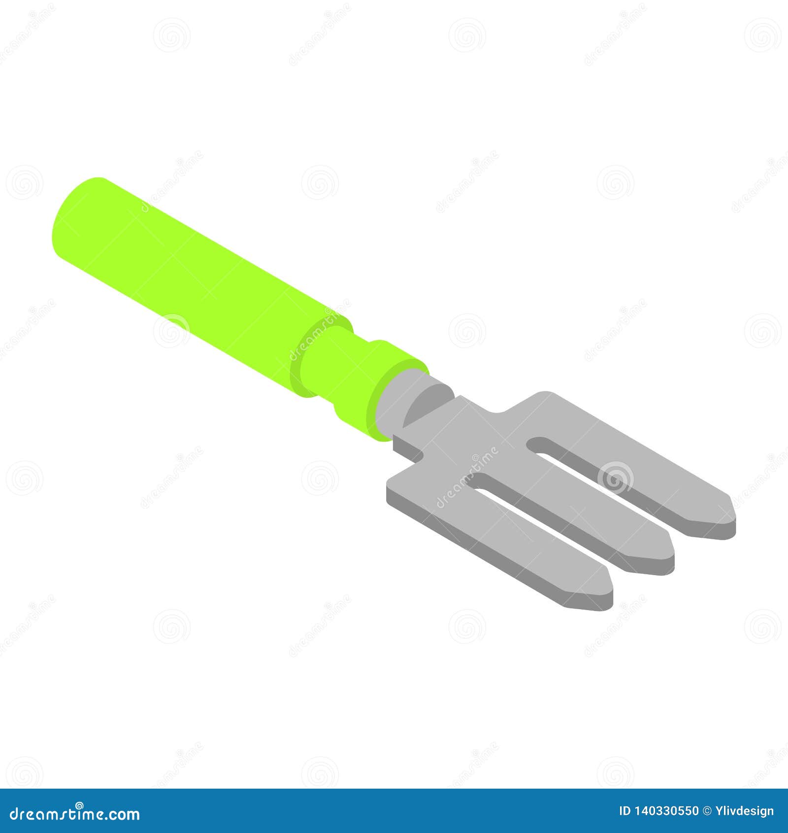 Hand Fork Icon, Isometric Style Stock Vector - Illustration of care ...