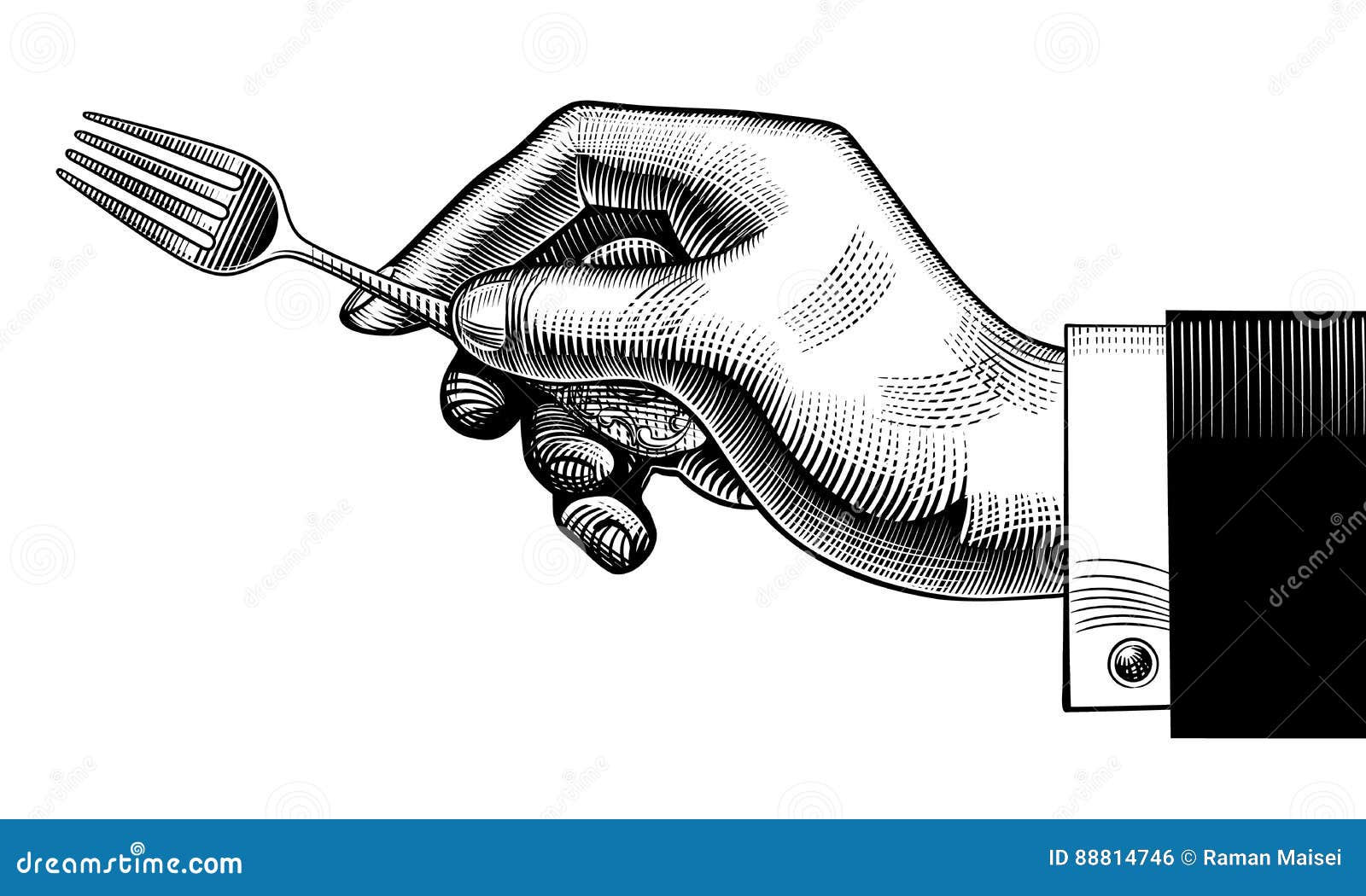 Hand Fork Lift Truck And Pallet Isometric Outline Drawing Cartoon ...