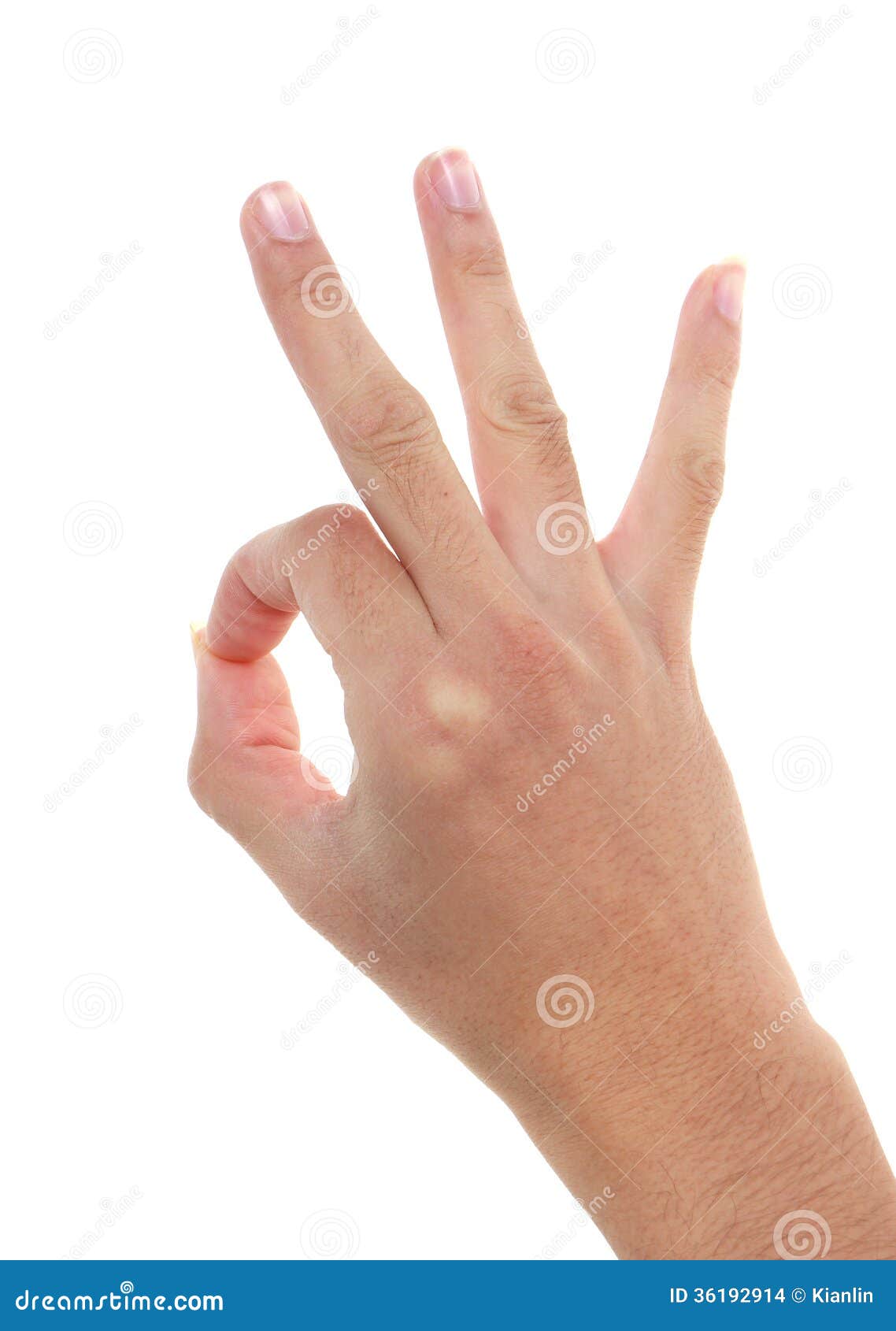 Hand forming a-OK sign stock photo. Image of forms, good - 36192914