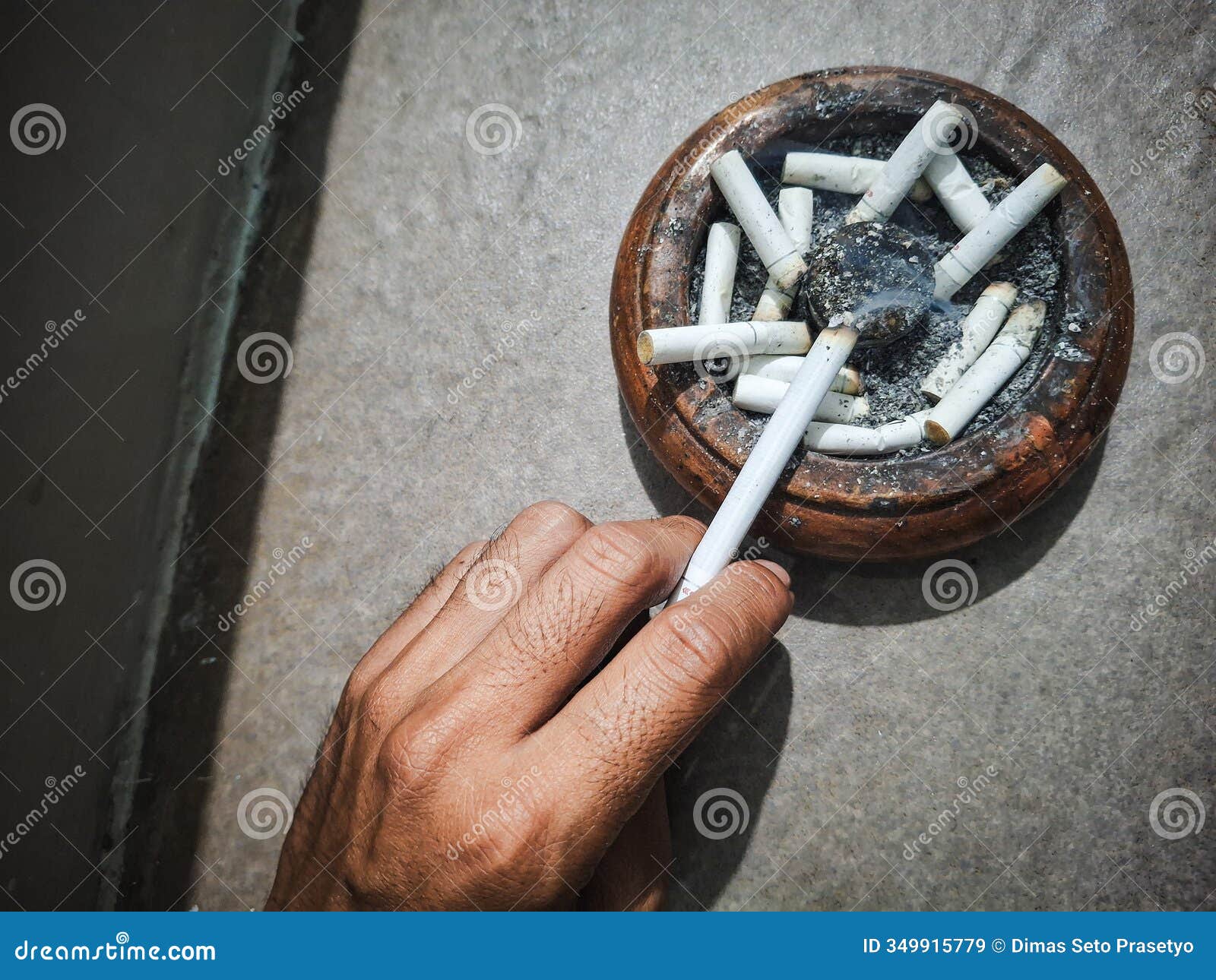Hand in Frame with Cigarette Stock Image - Image of health, closeup ...