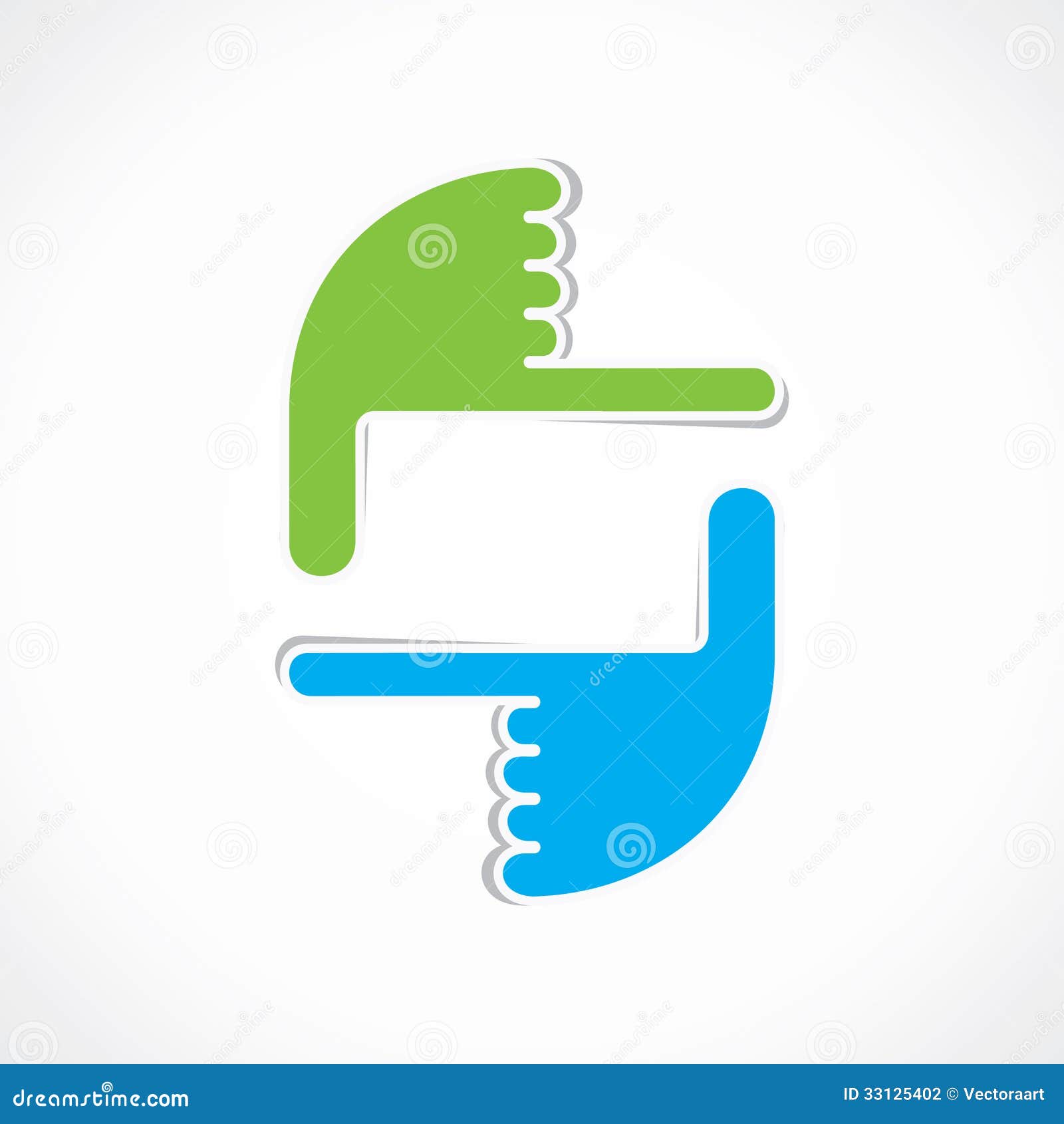 Hand frame icon concept stock vector. Illustration of adult - 33125402