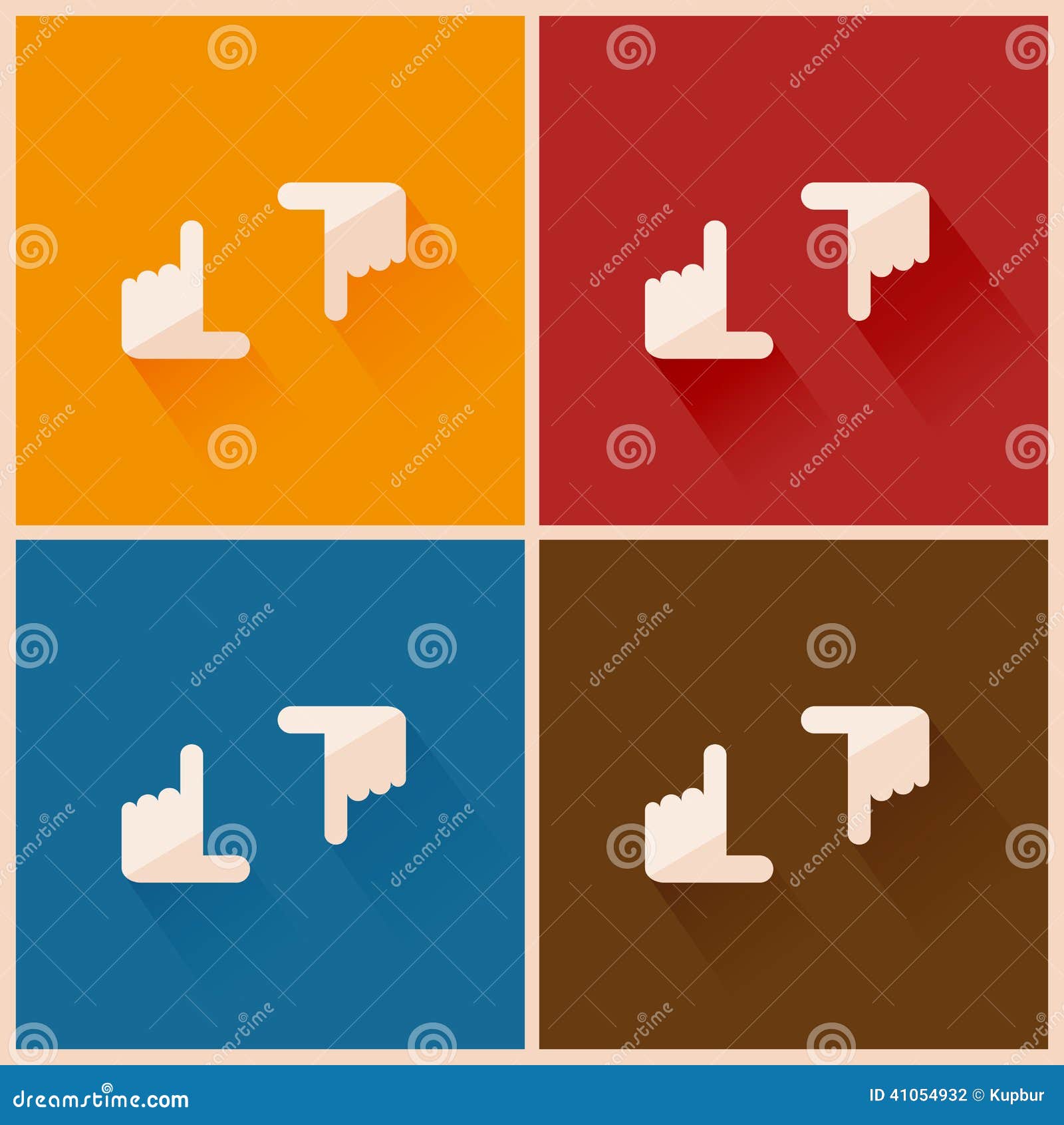 Hand frame icon set stock vector. Illustration of cropping - 41054932