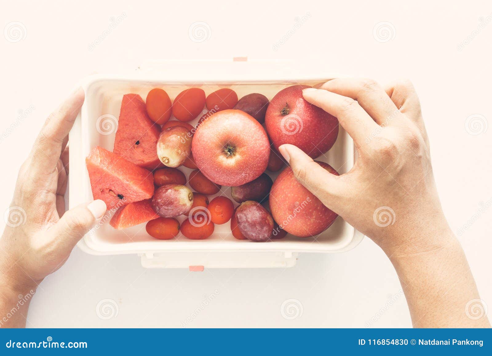 Hand with fresh fruits stock photo. Image of drink, breakfast - 116854830