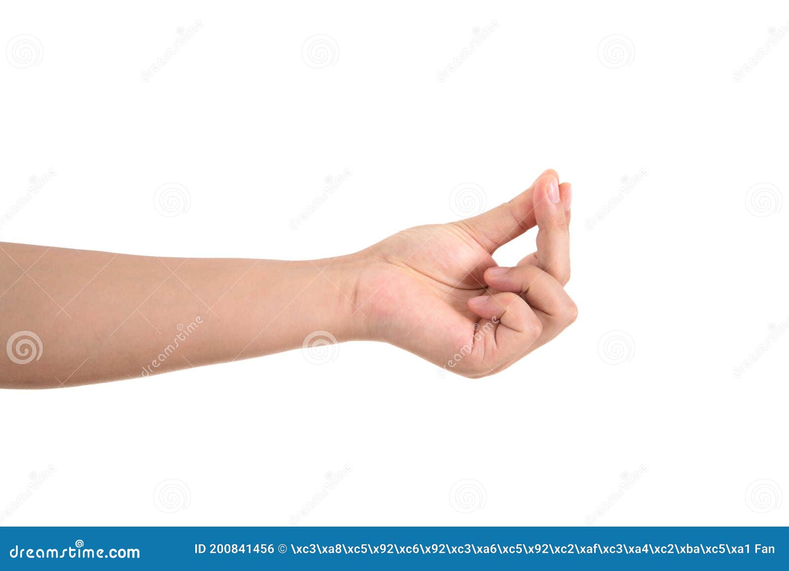 A Hand in Front of a White Background Makes a Popular Gesture of Liking ...
