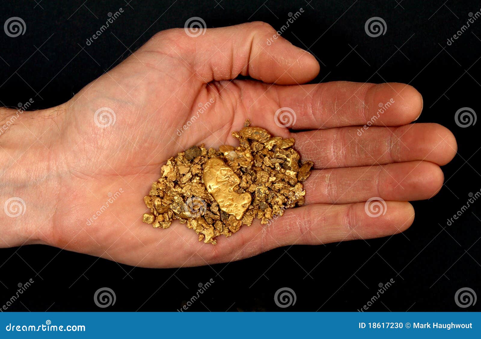 Hand full of nuggets stock photo. Image of nuggets, smooth - 18617230