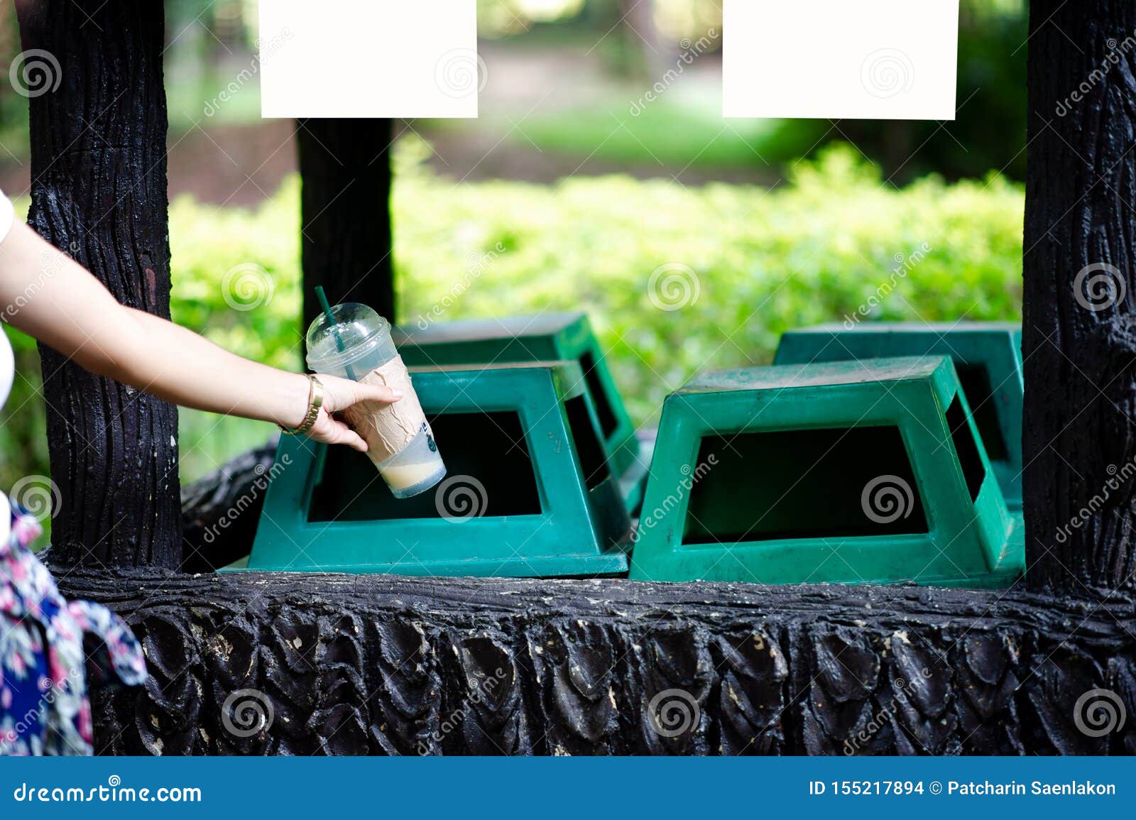 Garbage, Proper Garbage Disposal at the Concept of Cleanliness Stock ...