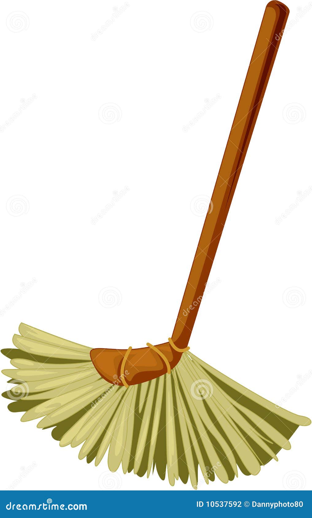 Hand - gemaakte bezem vector illustratie. Illustration of reiniging ...