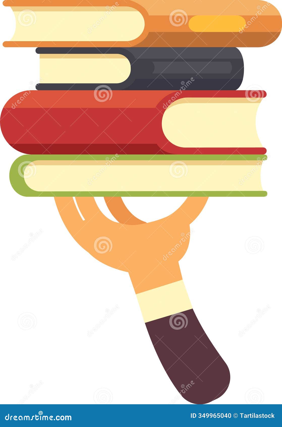 Knowledge Learning Book Background Vector Illustration | CartoonDealer ...