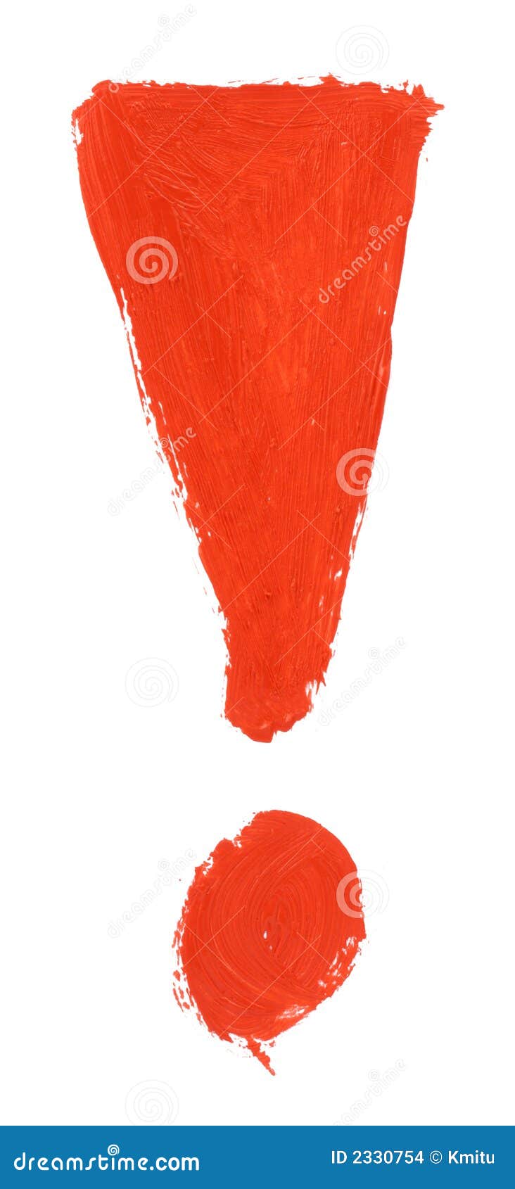 Hand Geschilderd Uitroepteken Stock Foto - Image of waarschuwing ...